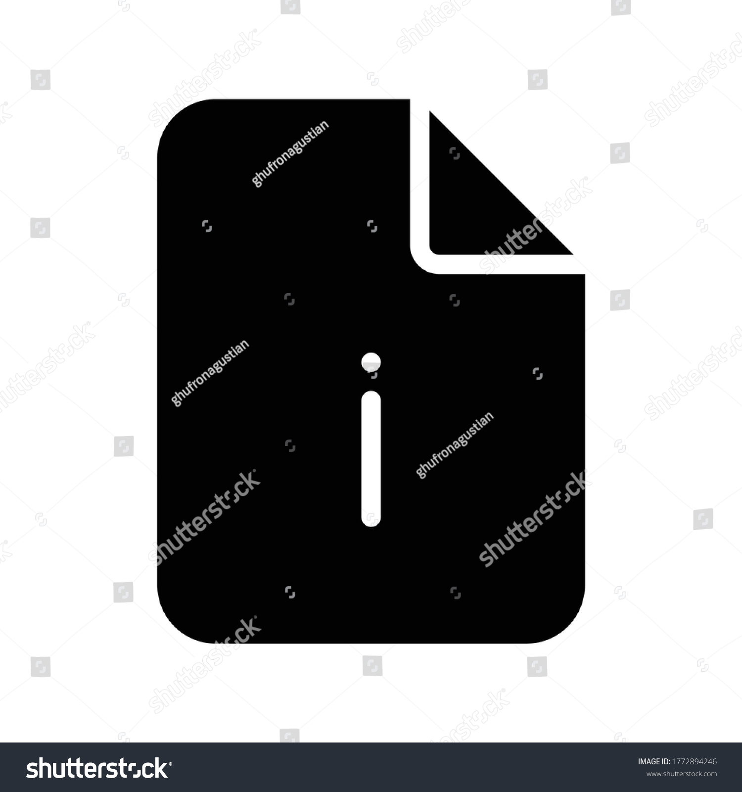 Information Icon Logo Template Design Stock Vector (Royalty Free ...