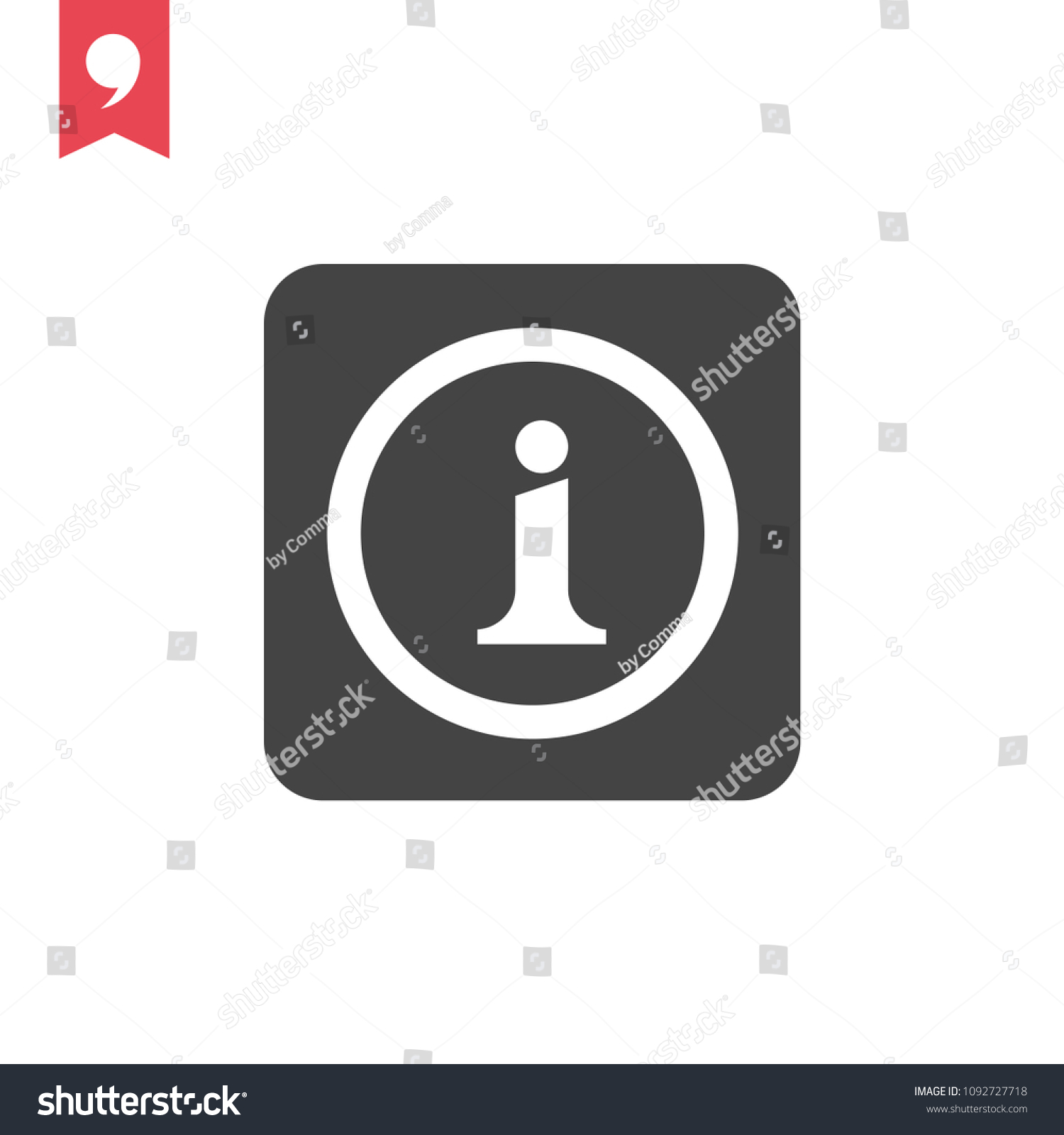 Information Icon Vector Stock Vector (Royalty Free) 1092727718