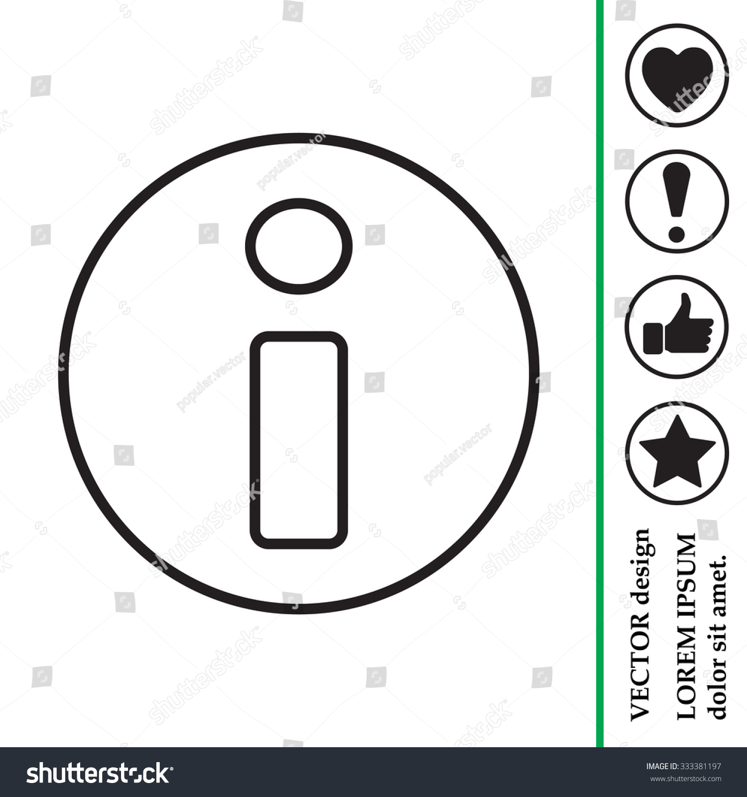 Information Line Icon Stock Vector (Royalty Free) 333381197 | Shutterstock