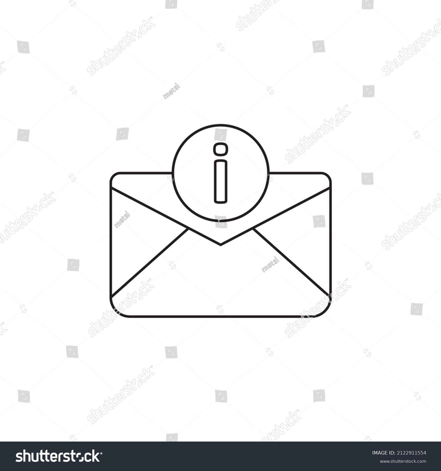 Information Mail Information Mail Icon Vector Stock Vector (Royalty ...
