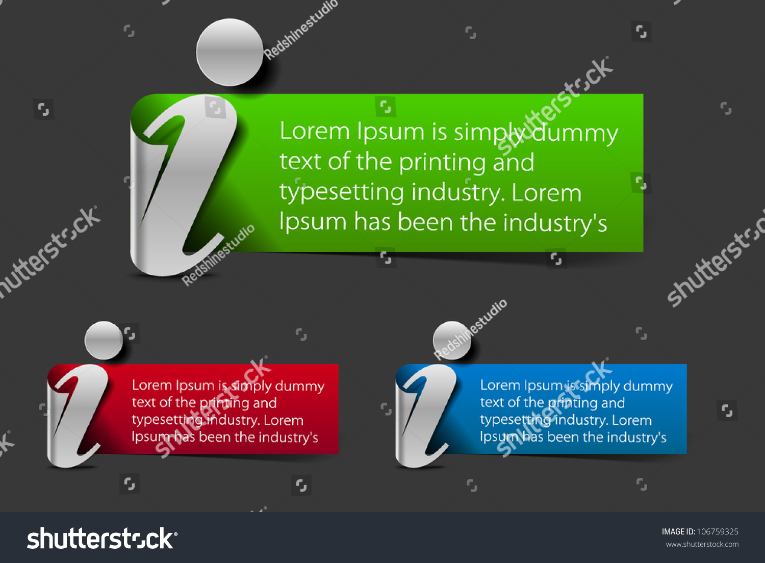Information Mark Banner Design Vector Stock Vector (Royalty Free ...