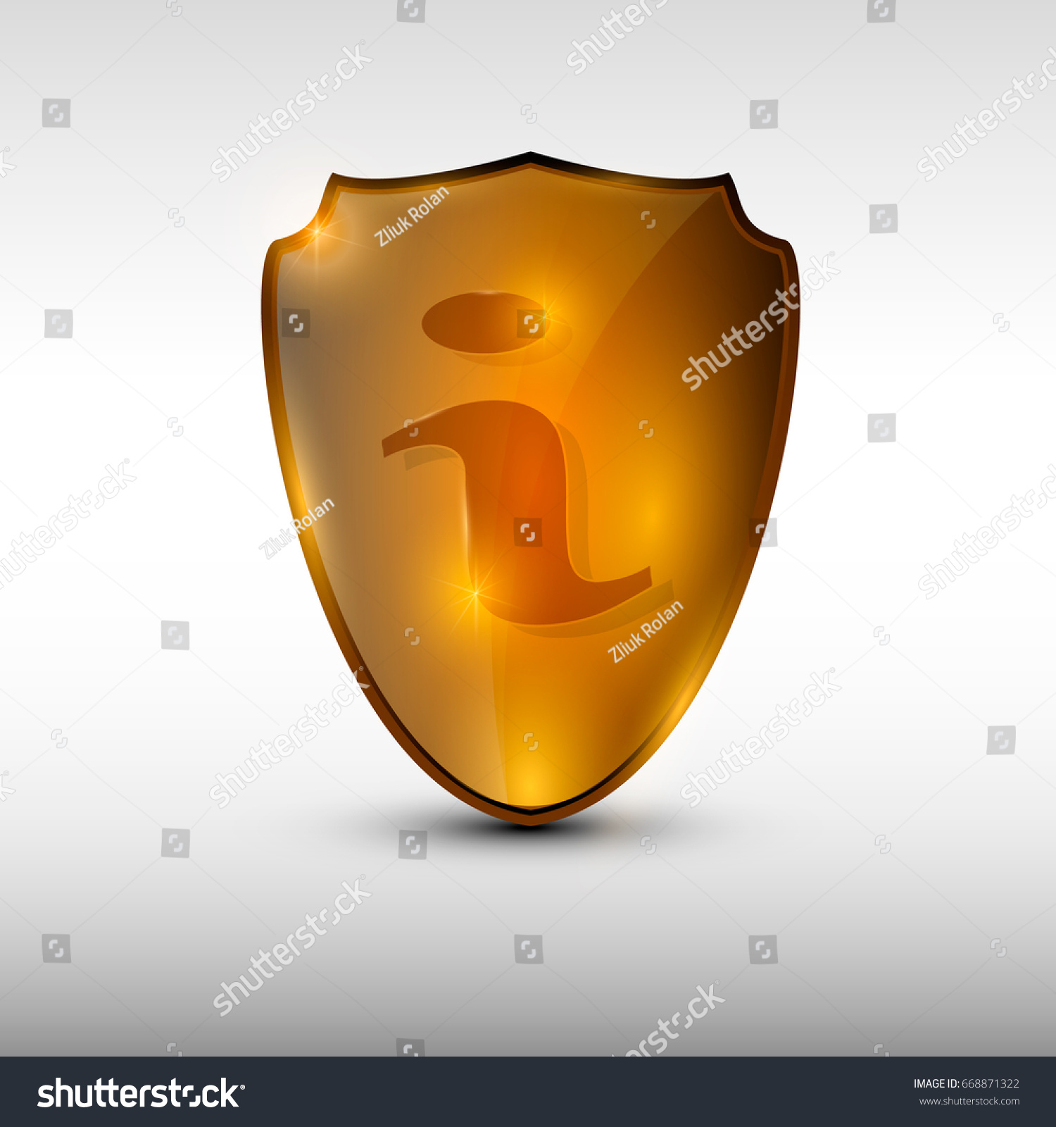 Information Orange Logo Stock Vector (Royalty Free) 668871322