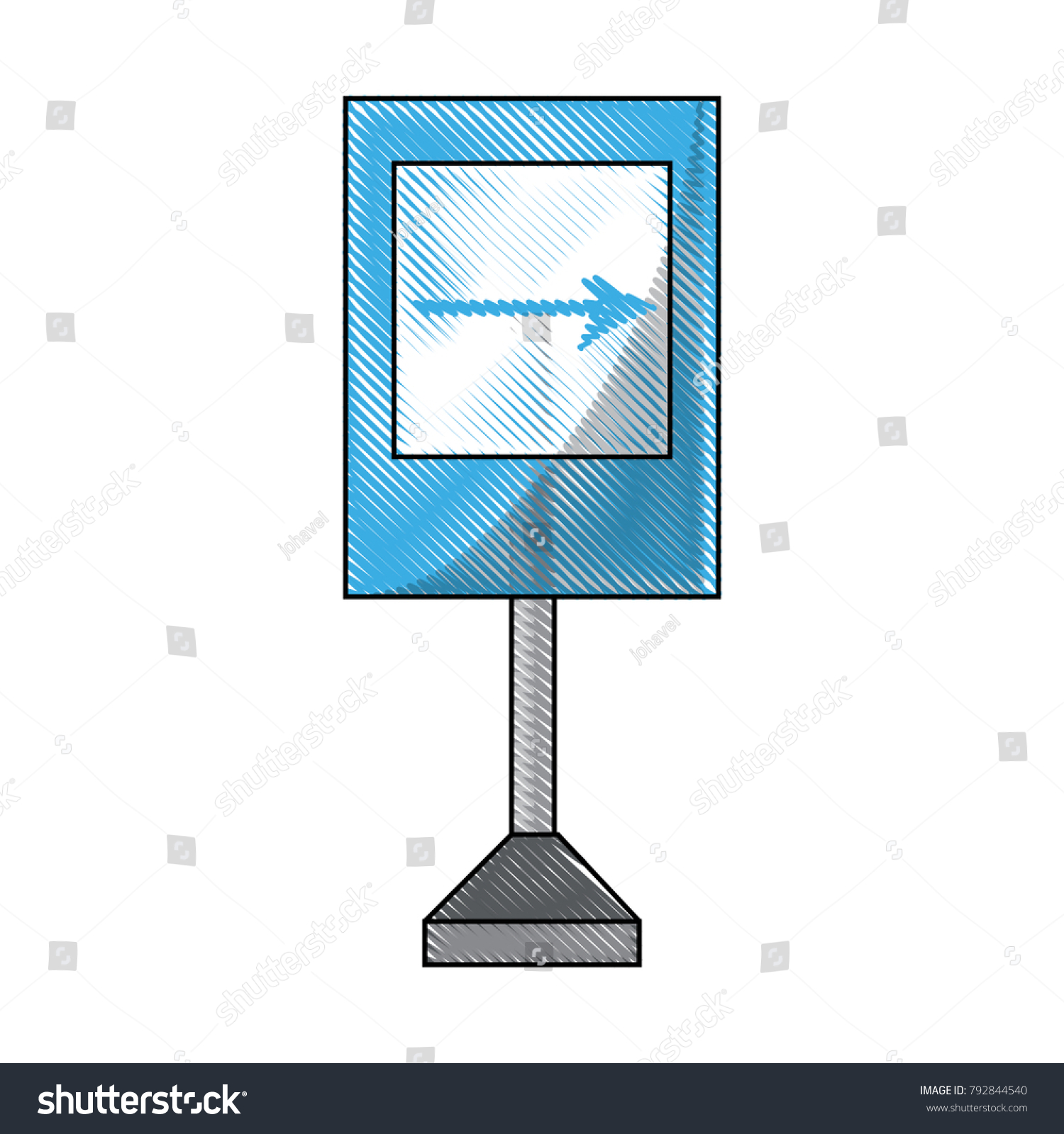 Information Road Sign Design Stock Vector (Royalty Free) 792844540 ...