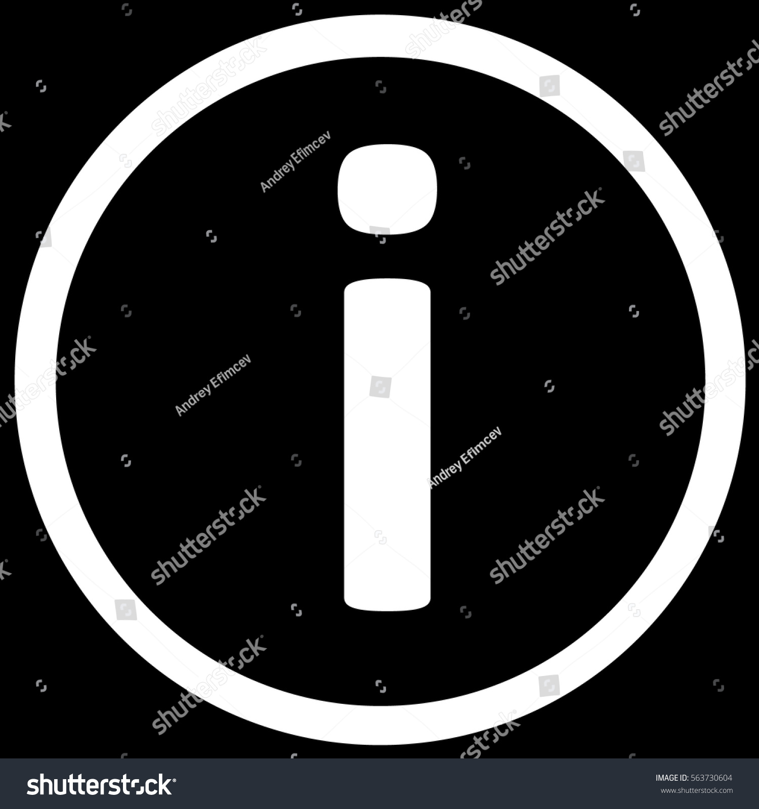 Information Sign Black Vector Stock Vector (Royalty Free) 563730604 ...