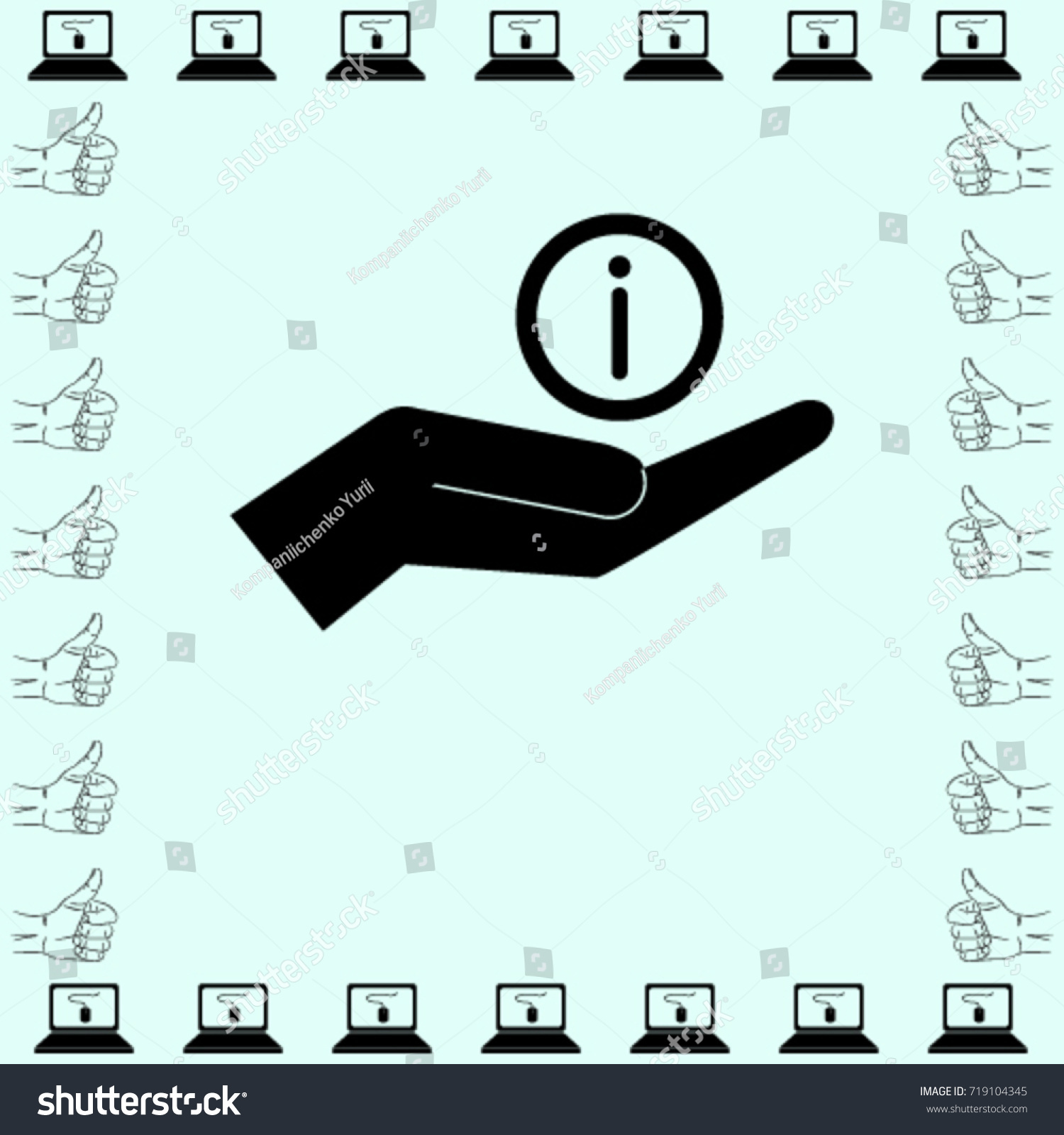 Information Sign Icon Support Vector Illustration Stock Vector (Royalty ...