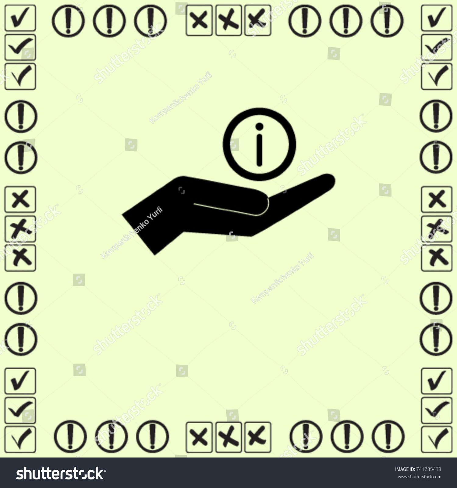 Information Sign Icon Support Vector Illustration Stock Vector (Royalty ...