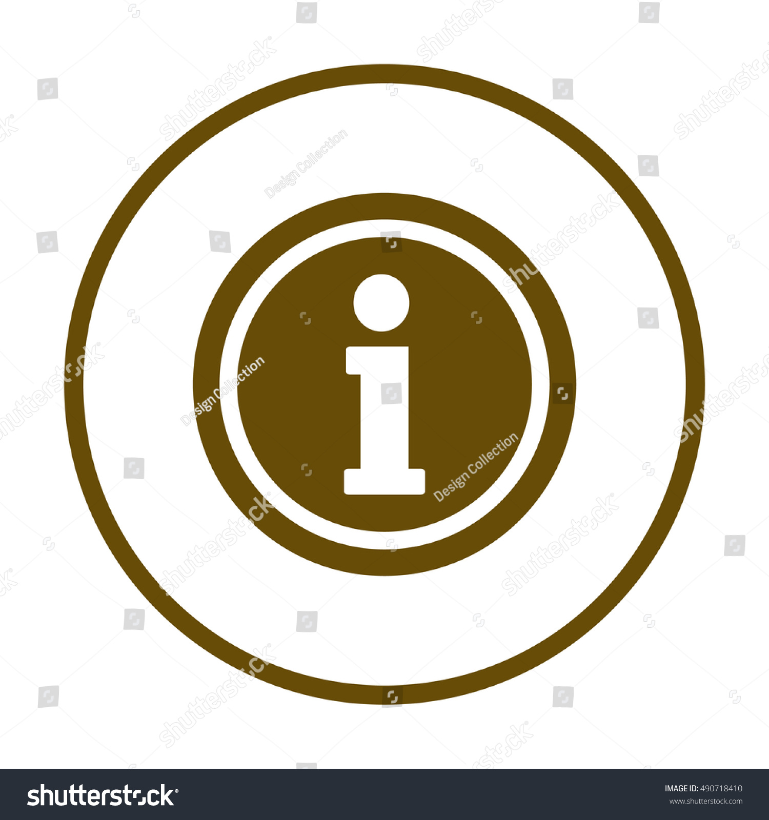Information Sign Iconvector Flat Design Stock Vector (Royalty Free ...
