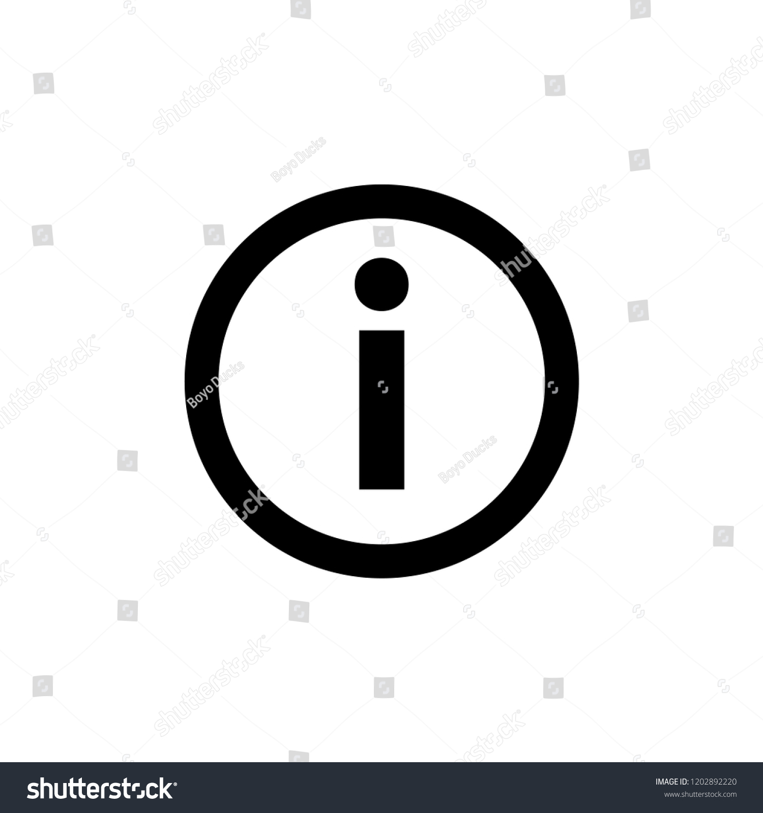 Information Sign Icon Vector Logo Template Stock Vector (Royalty Free ...