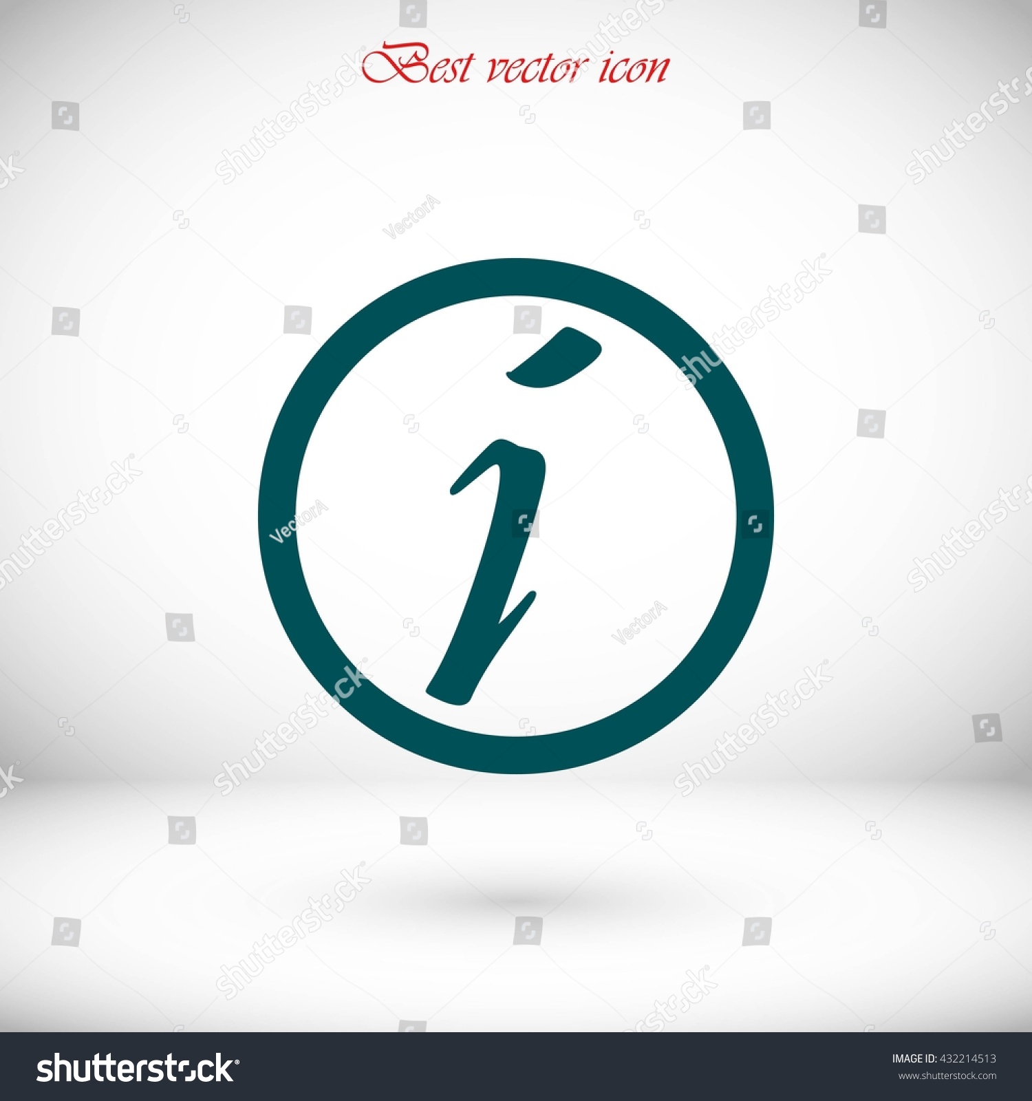 Information Sign Vector Icon Stock Vector (Royalty Free) 432214513 ...