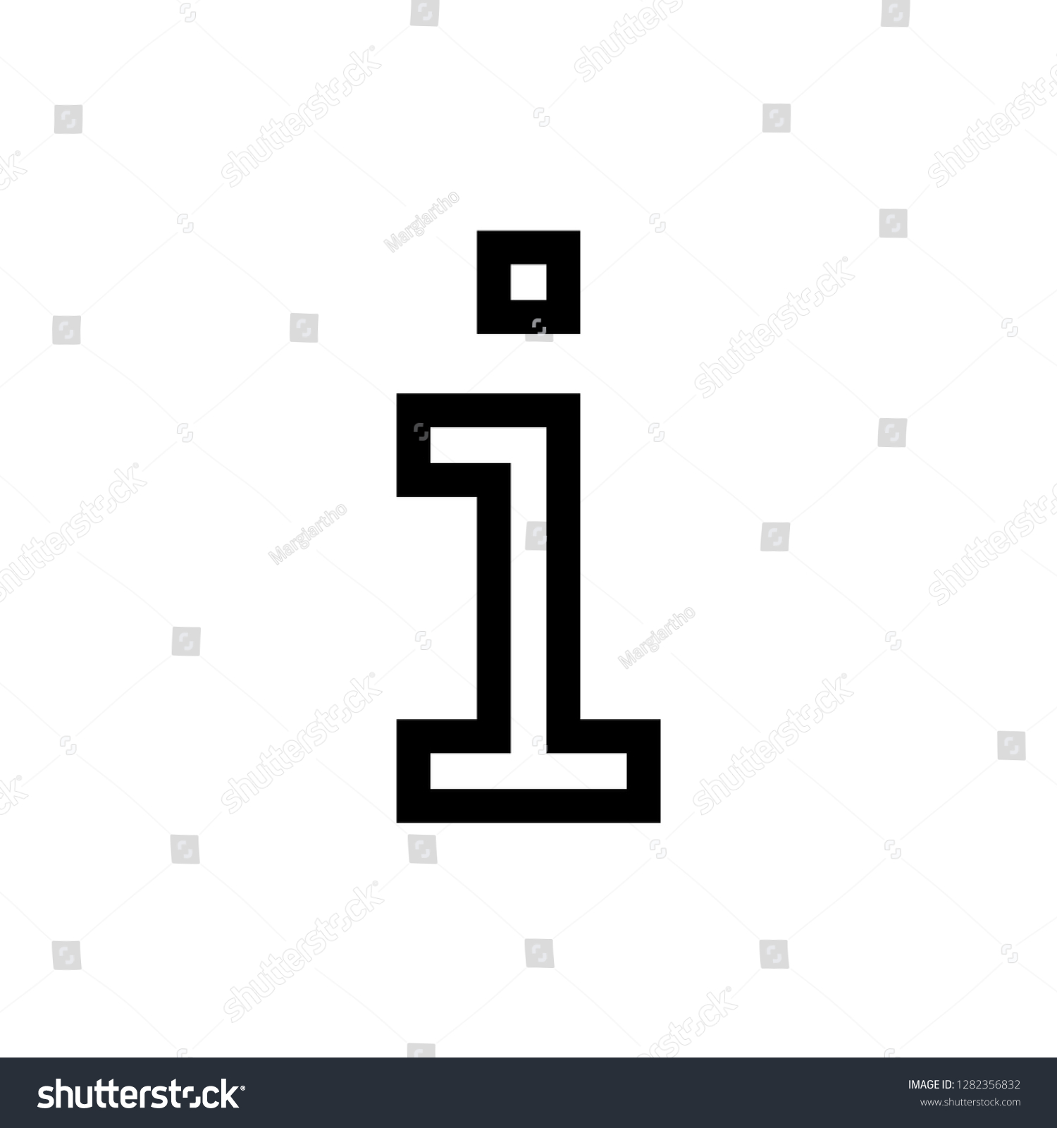 Information Symbol Outline Icon Vector Stock Vector (Royalty Free ...