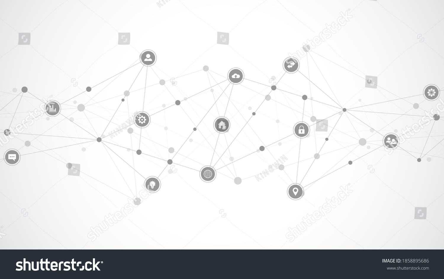 Information Technology Background Infographic Elements Flat Stock ...