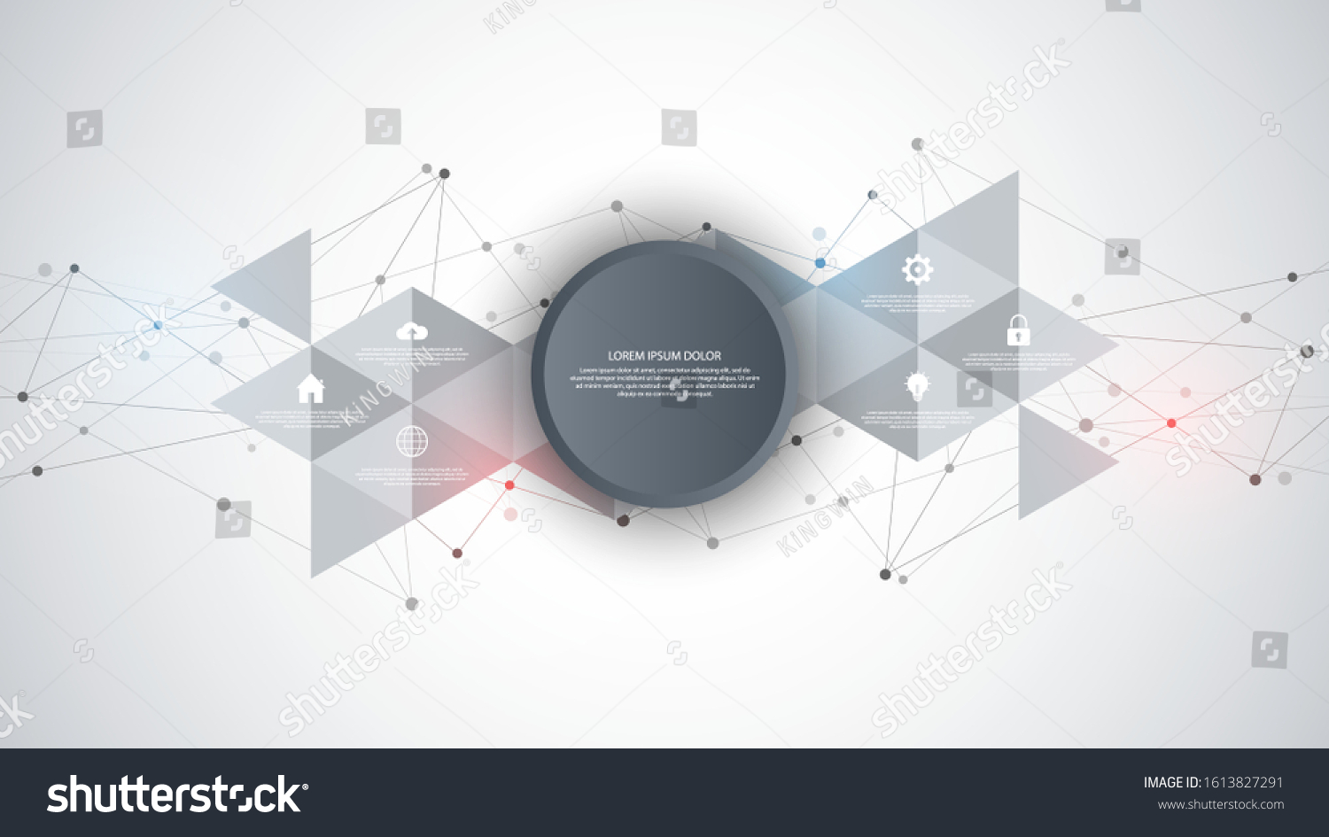 Information Technology Infographic Elements Flat Icons Stock Vector ...