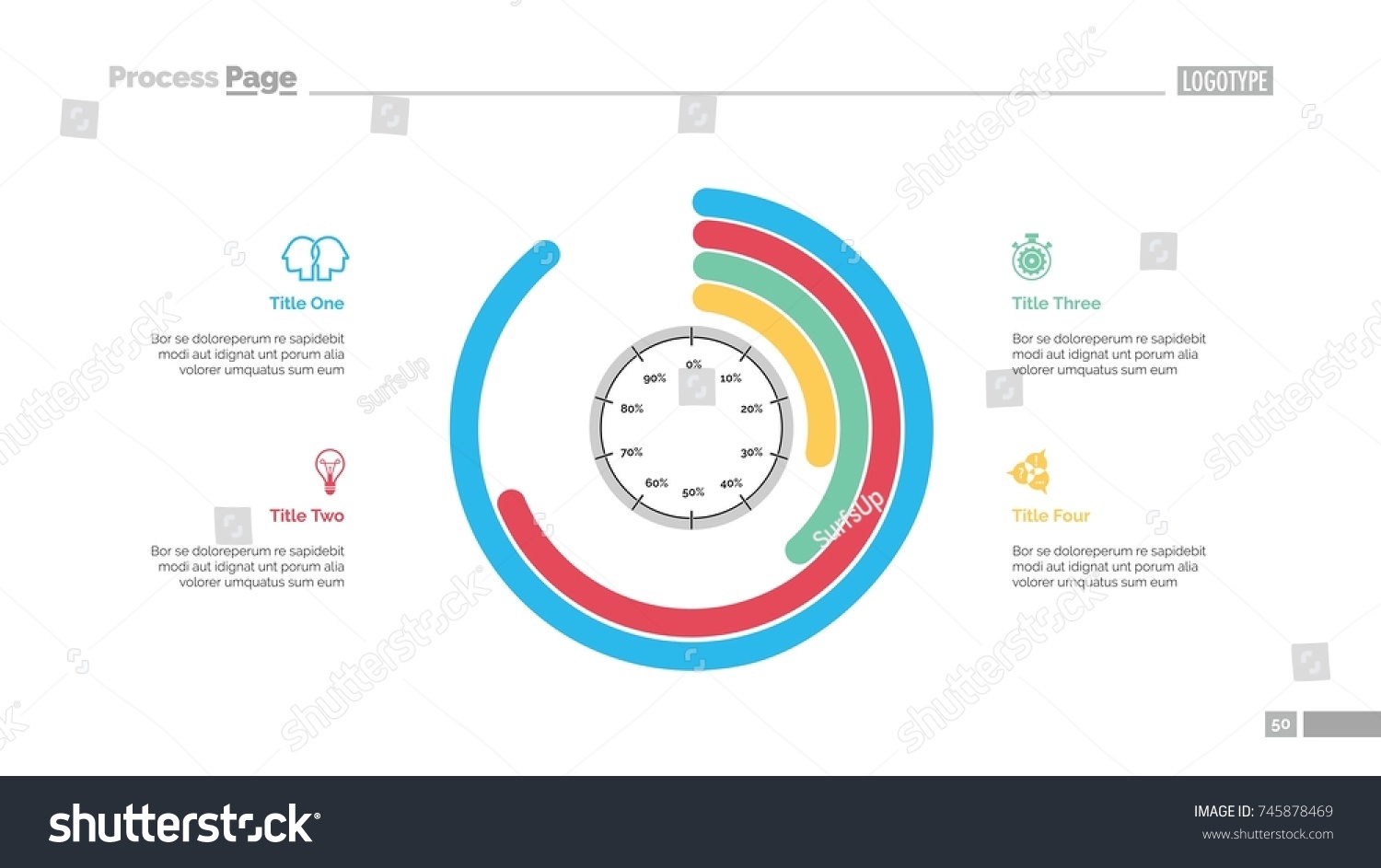 Informative Infographics Slide Template Stock Vector (Royalty Free ...