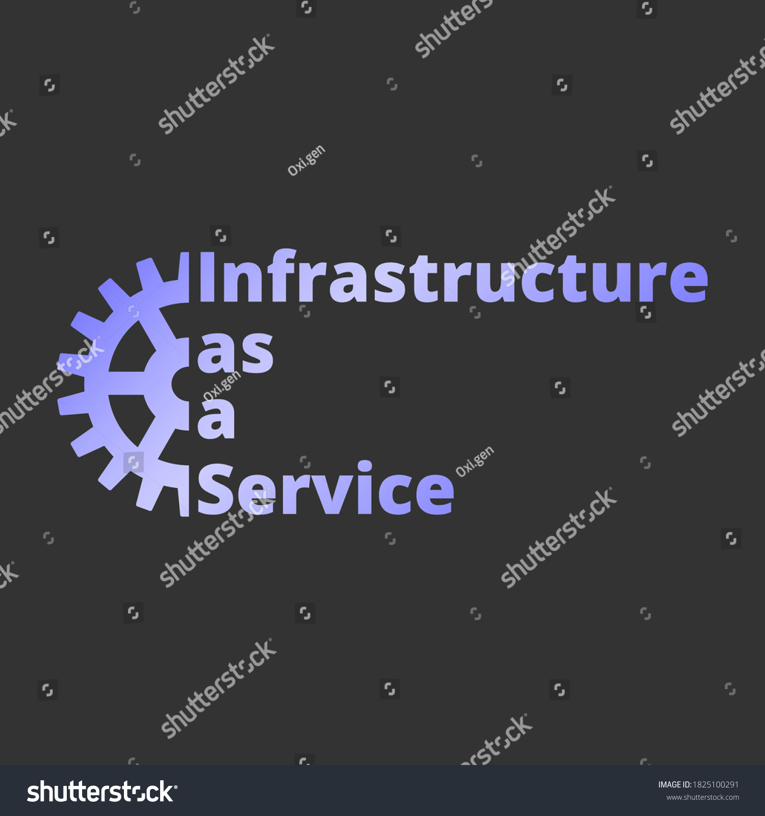 Infractructure Service Iaas Technology Icon Logo Stock Vector (Royalty ...
