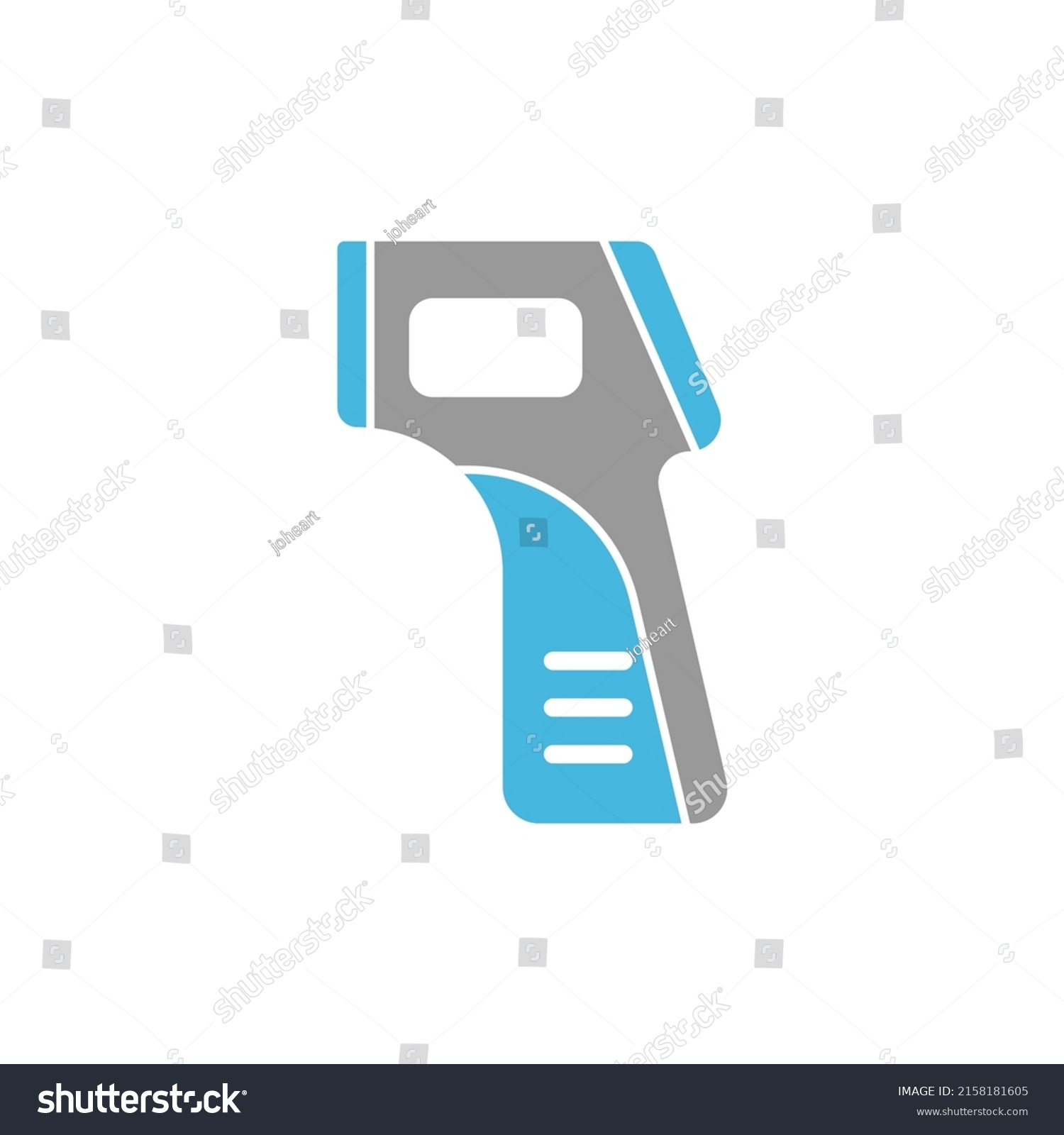 Infrared Thermometer Icon Illustration Template Vector Stock Vector ...