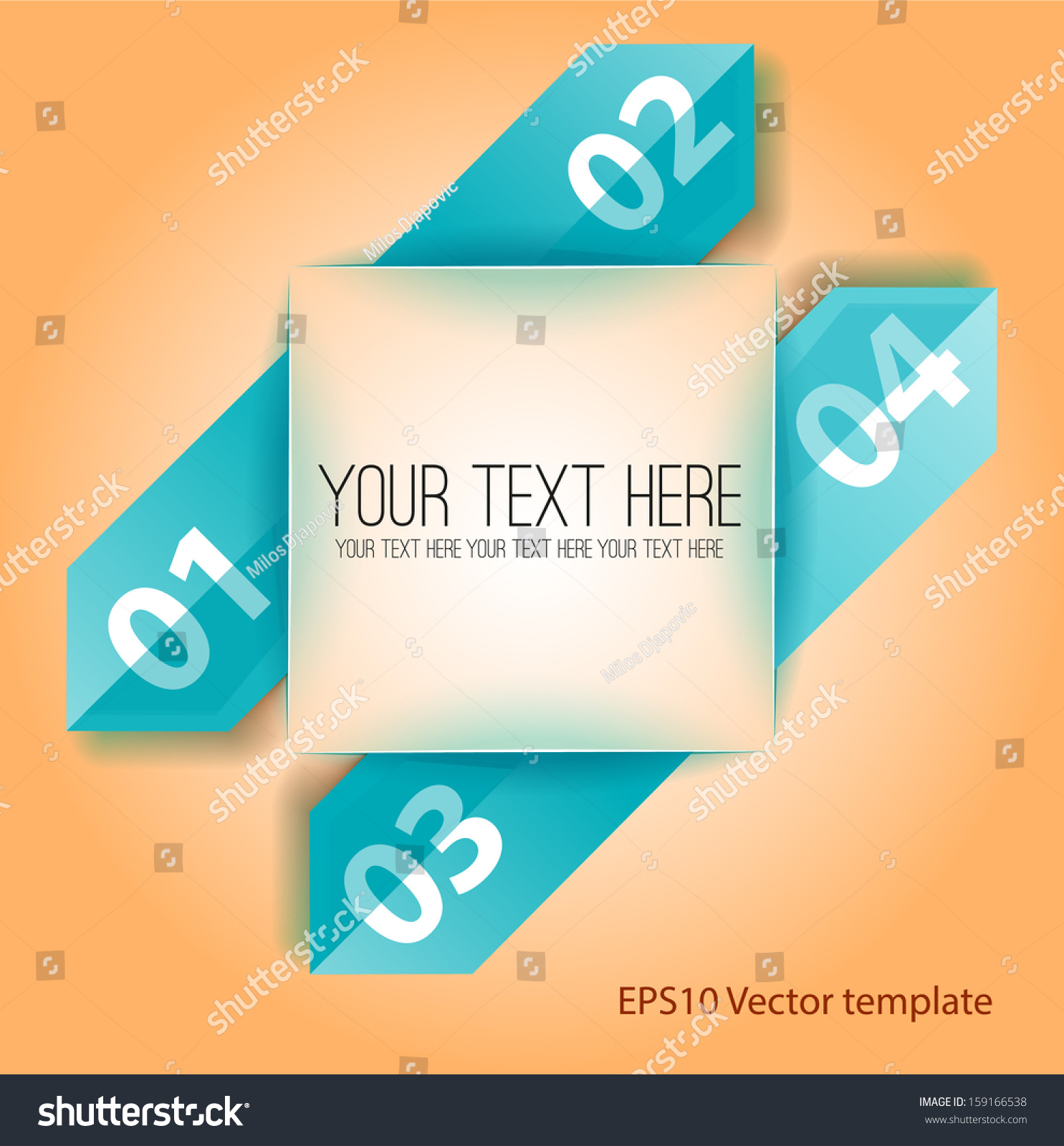Ingo Graphics Blue Arrows Template Stock Vector (Royalty Free) 159166538