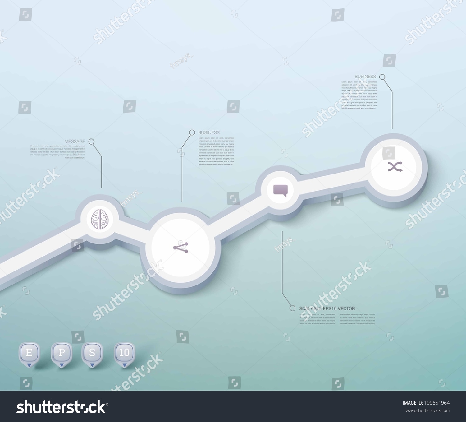 Ingographic Chart Icons Stock Vector (Royalty Free) 199651964 ...