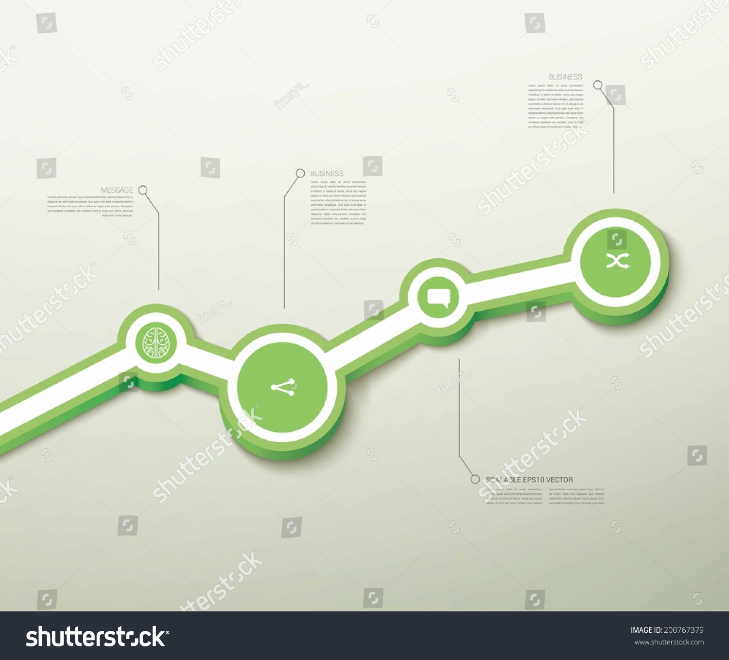 Ingographic Chart Icons Stock Vector (Royalty Free) 200767379