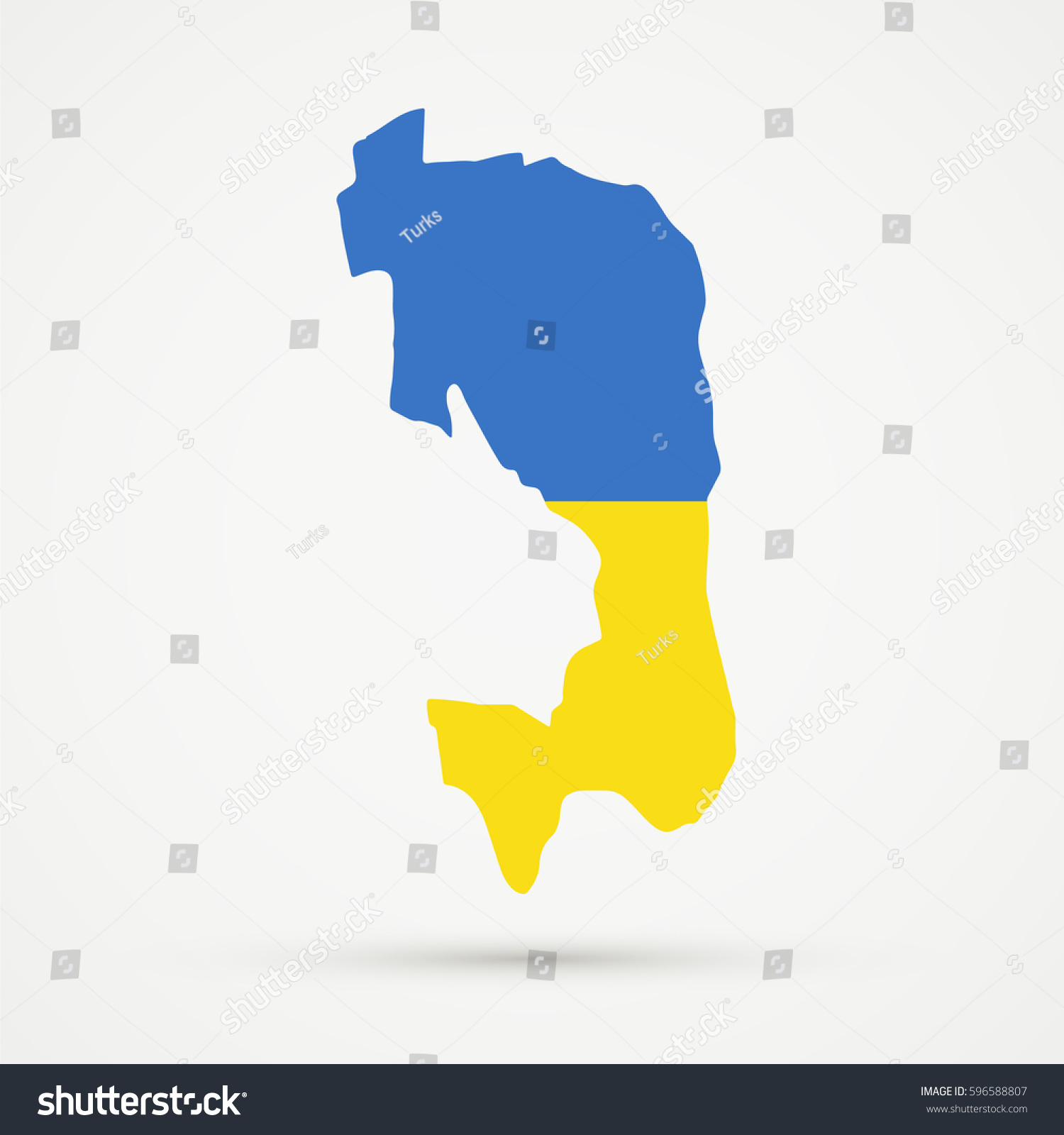 Ingushetia Map Ukraine Flag Colors Editable Stock Vector (Royalty Free ...
