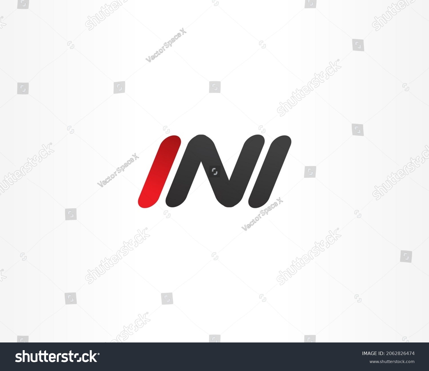 Diseño del logotipo del icono inicial: vector de stock (libre de ...