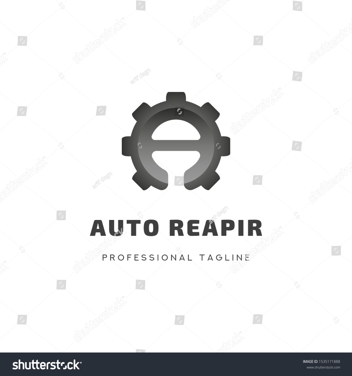 Initial Auto Repair Logo Designs Concept Stock Vector (Royalty Free ...
