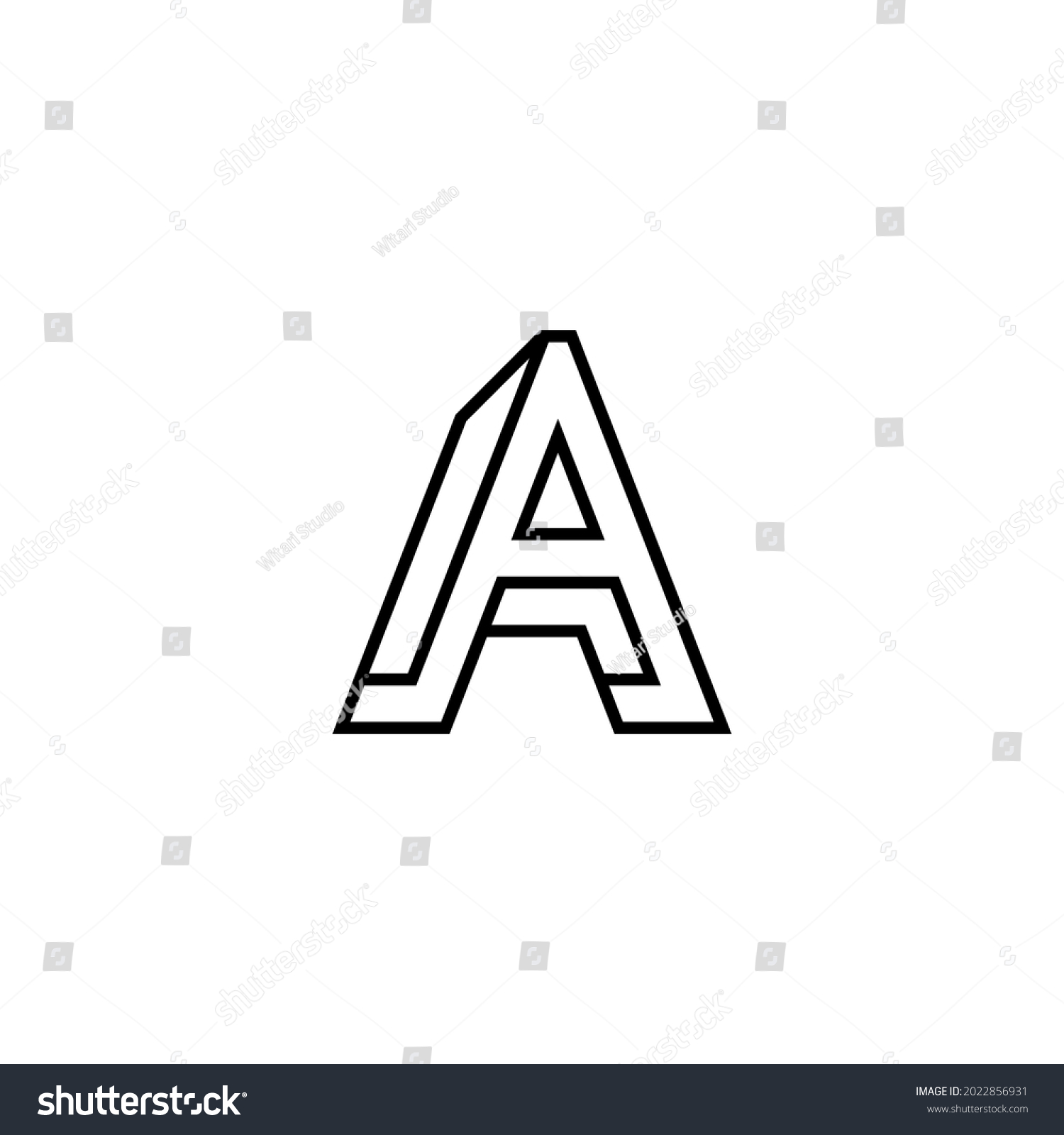 Initial 3d Logo Design Vector Template Stock Vector (Royalty Free ...