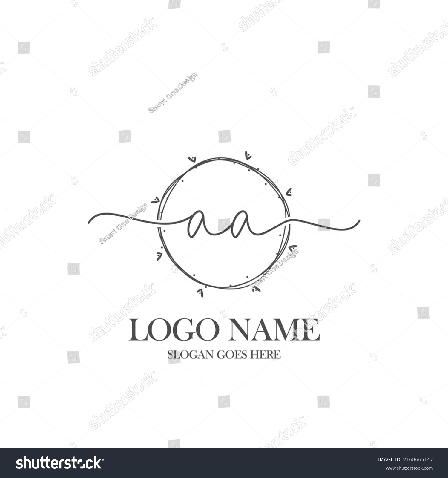 Initial Aa Beauty Monogram Elegant Logo Stock Vector (Royalty Free ... Initial Aa Beauty Monogram Elegant Logo Stock Vector (Royalty Free ...