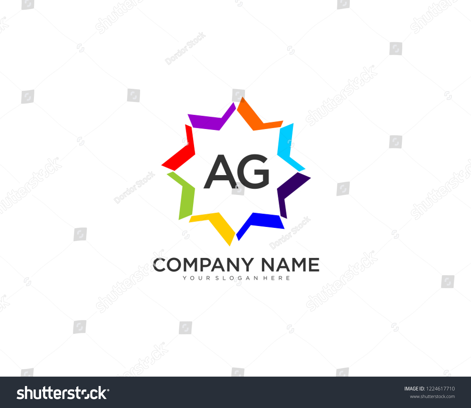 Initial Ag Business Logo Vector Stock Vector (Royalty Free) 1224617710 ...