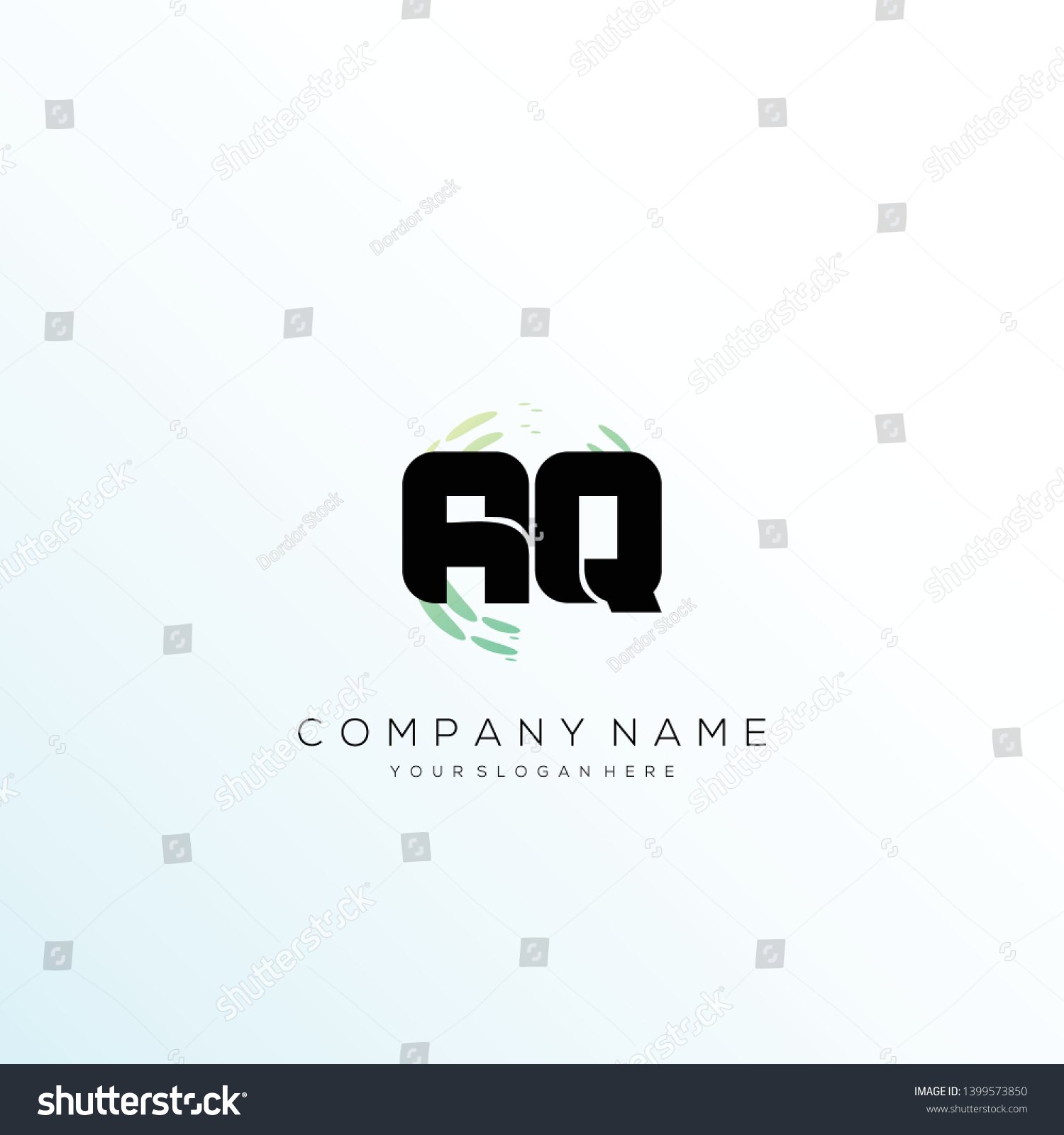 Initial Aq Abstract Logo Design Vector Stock Vector (Royalty Free ...