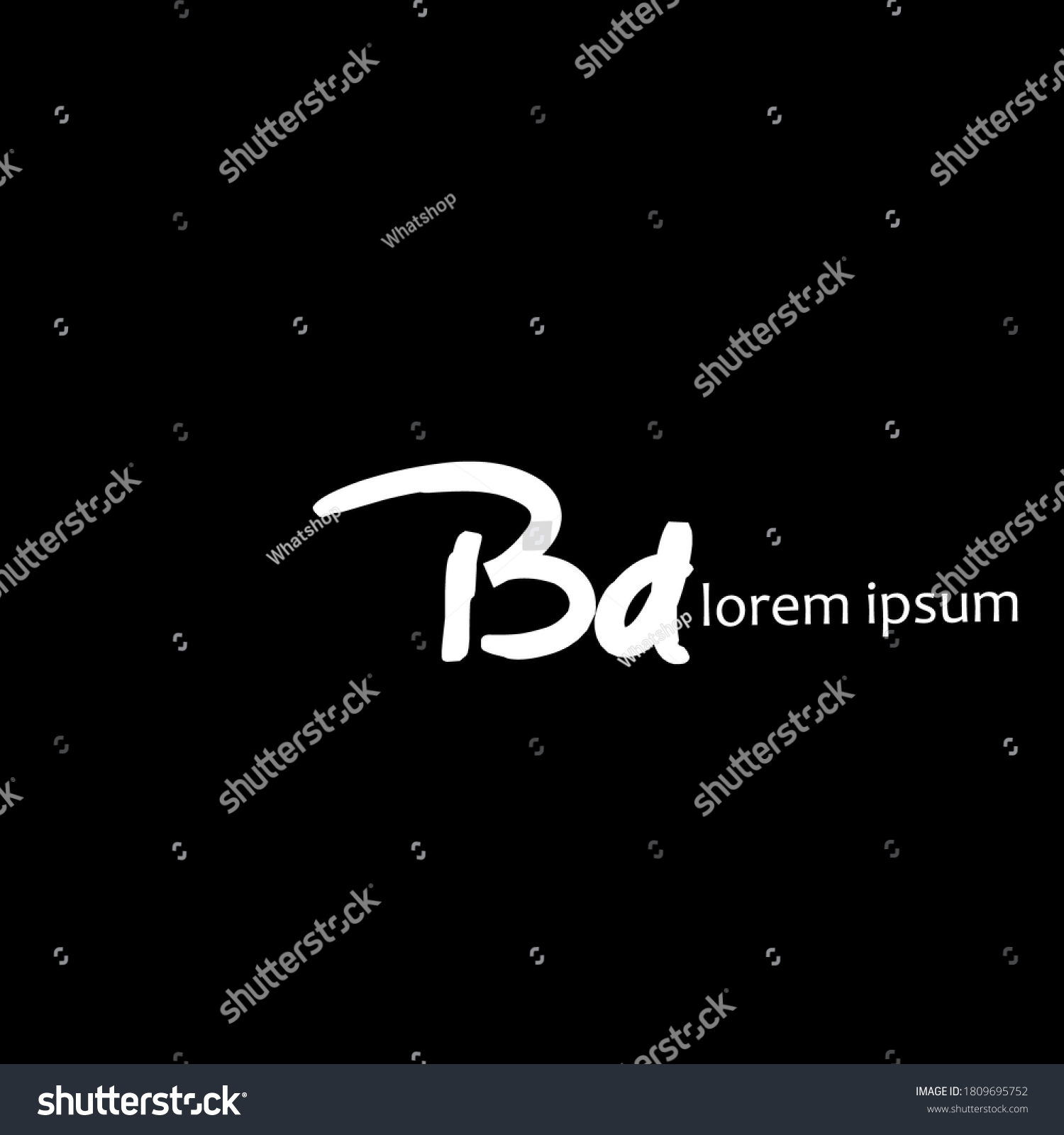 Initial Ba Name Logo Vector Template Stock Vector (Royalty Free ...