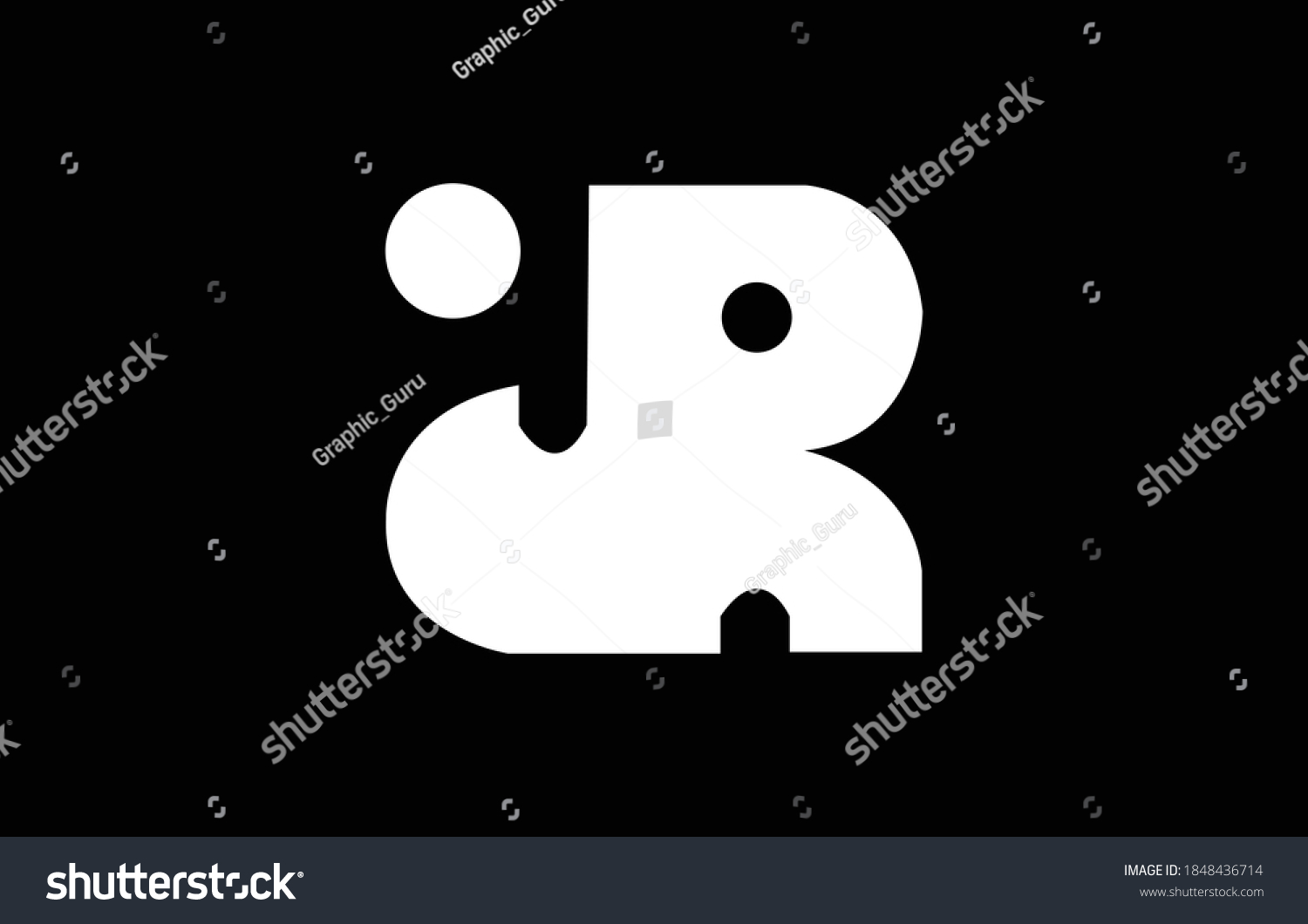 Initial Based Irri Logo Template Unique Stock Vector (Royalty Free ...