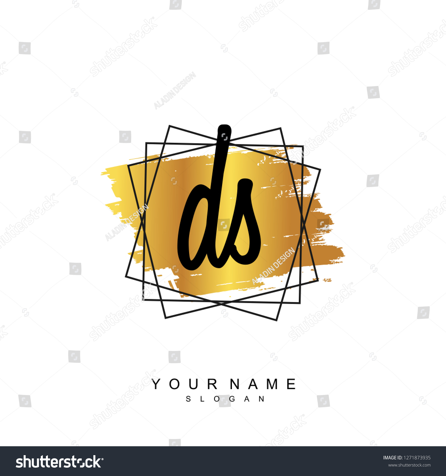 Initial Ds Handwriting Logo Vector Stock Vector (Royalty Free ...