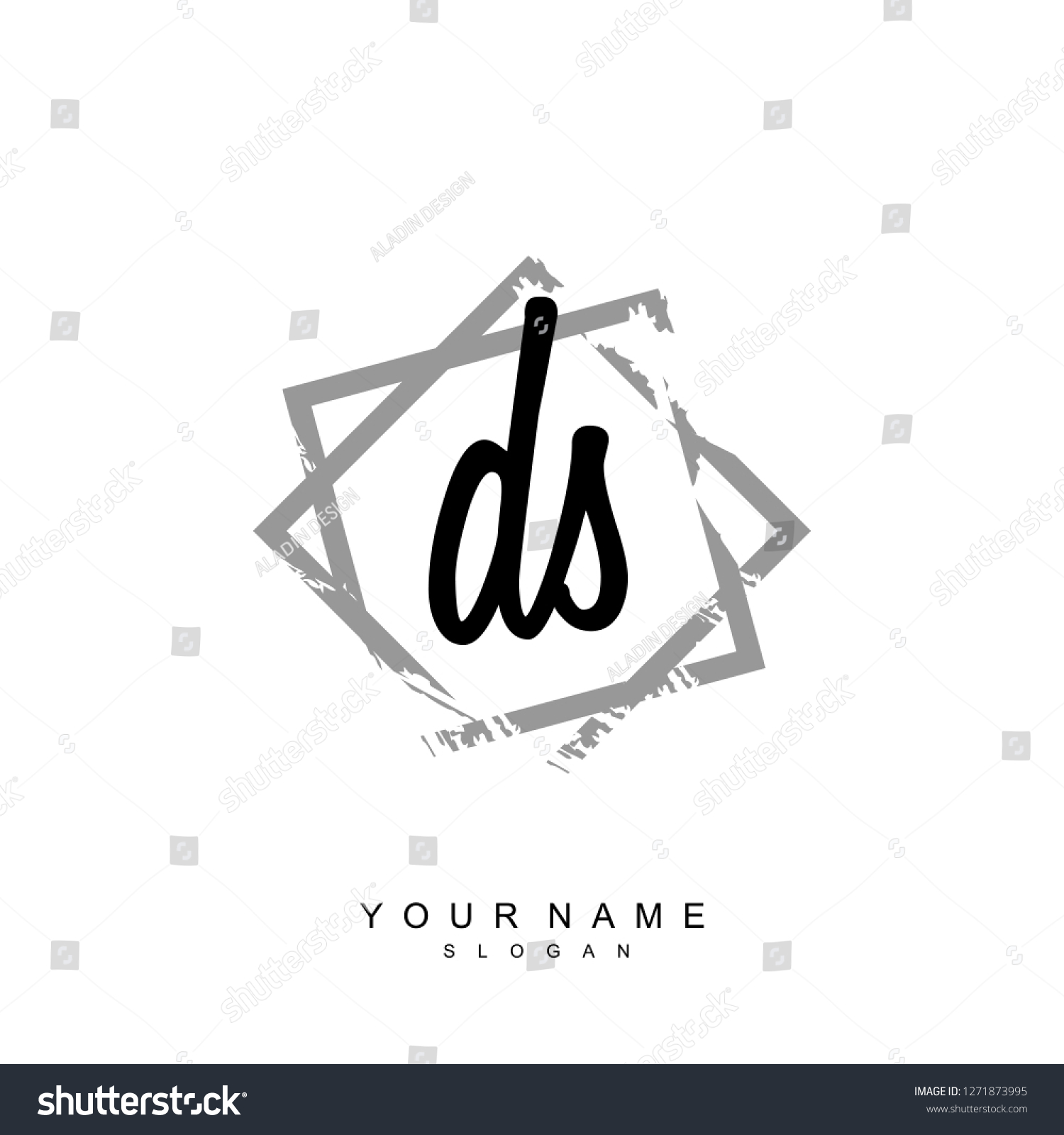 Initial Ds Handwriting Logo Vector Stock Vector (Royalty Free ...