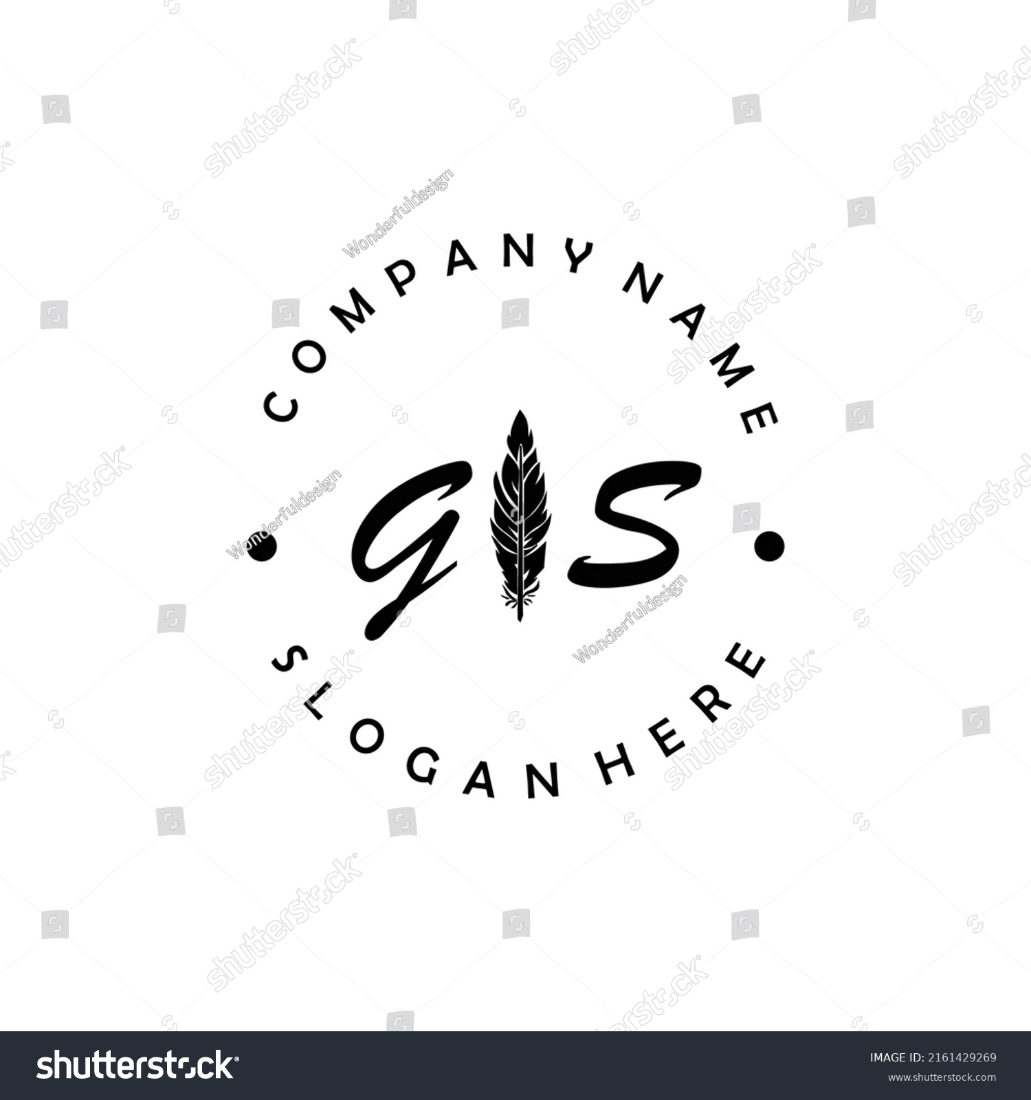 Initial Gs Letter Logo Vector Illustration Stock Vector (Royalty Free ...