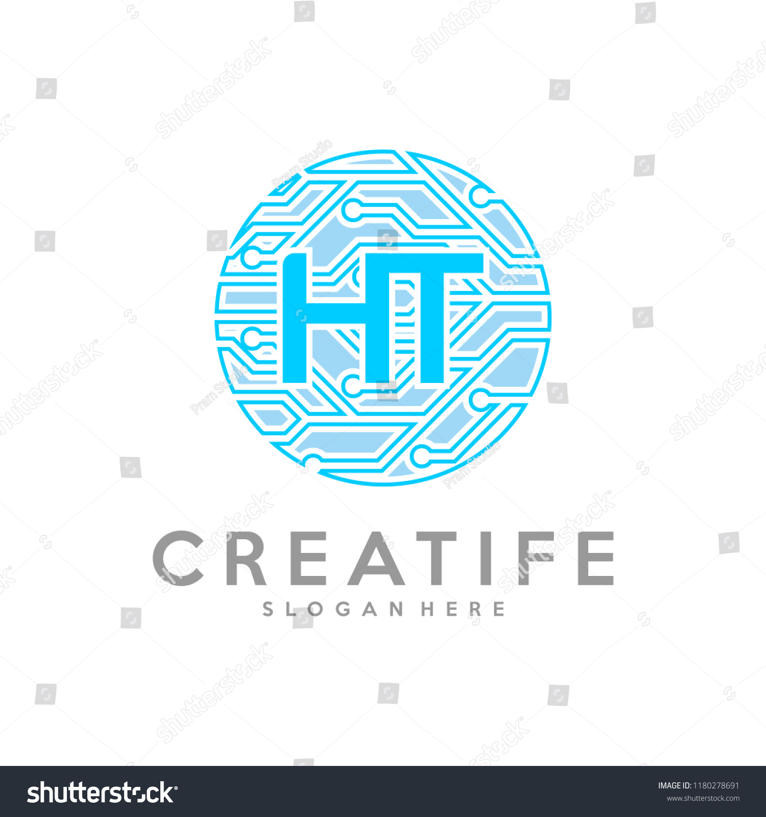 Initial Ht Logo Concepts Template Vector Stock Vector (Royalty Free ...