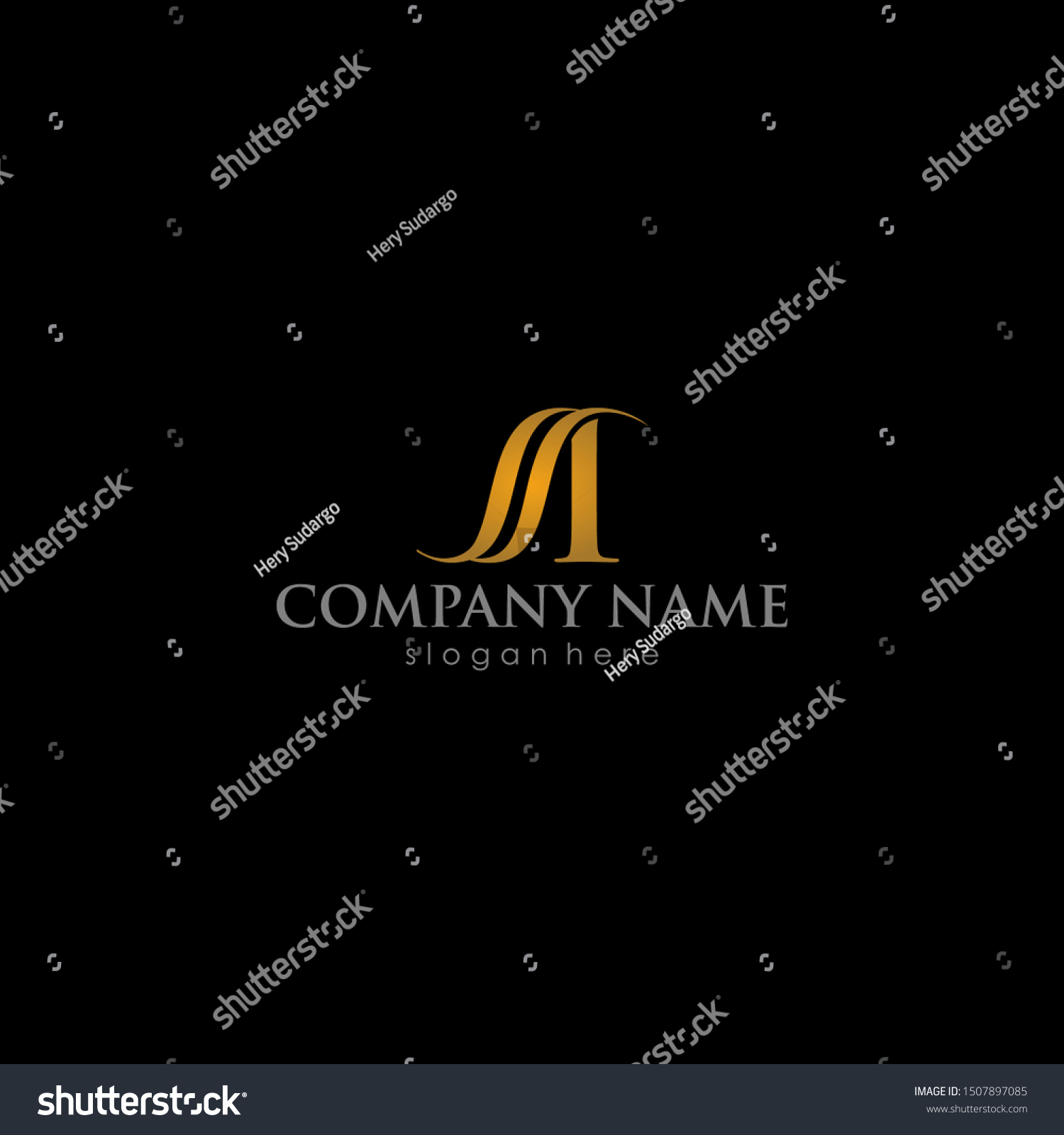 Initial Logo Concept Creative Design Template Stock Vector (Royalty ...
