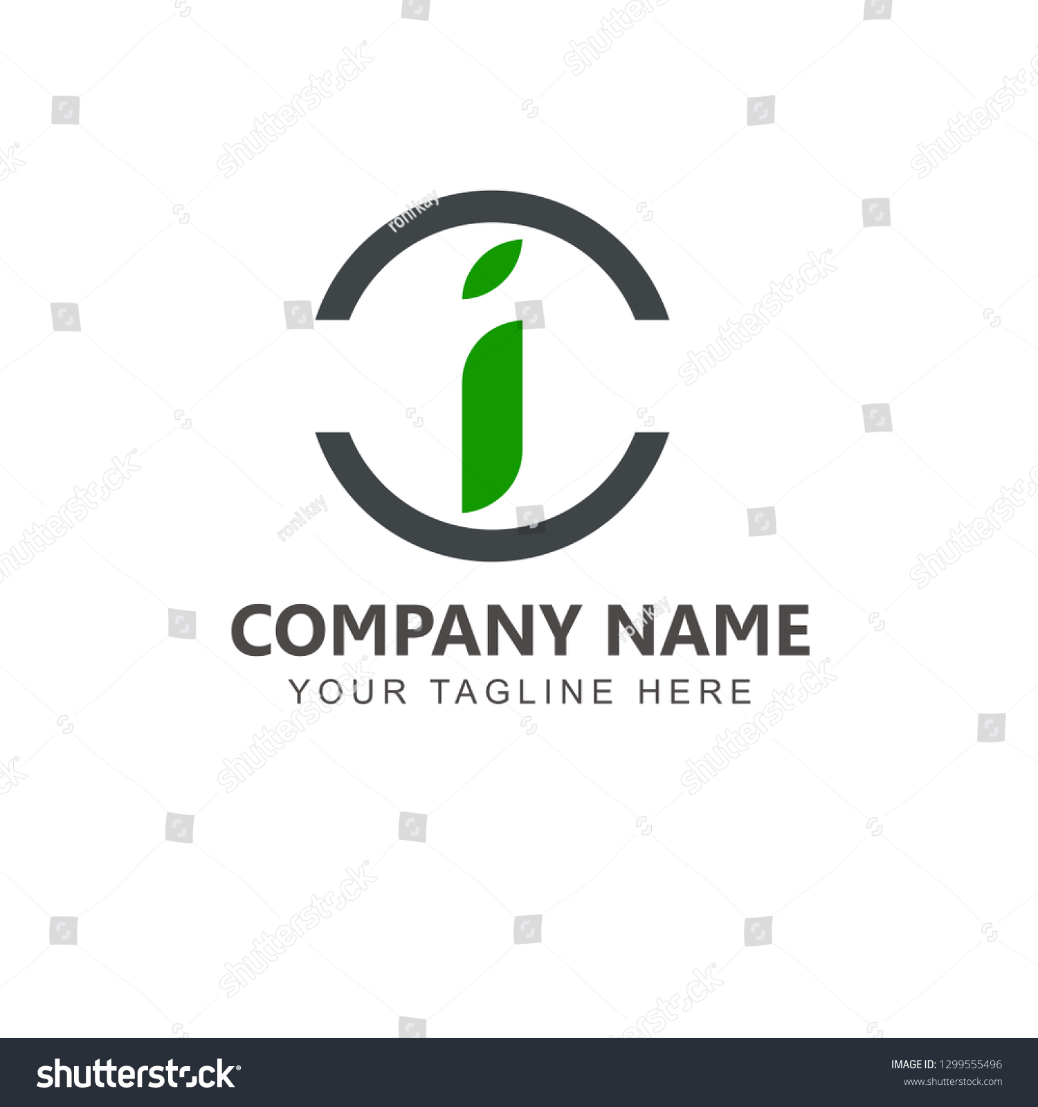 Vektor Stok Initial Ic Logo Design Inspiration (Tanpa Royalti ...