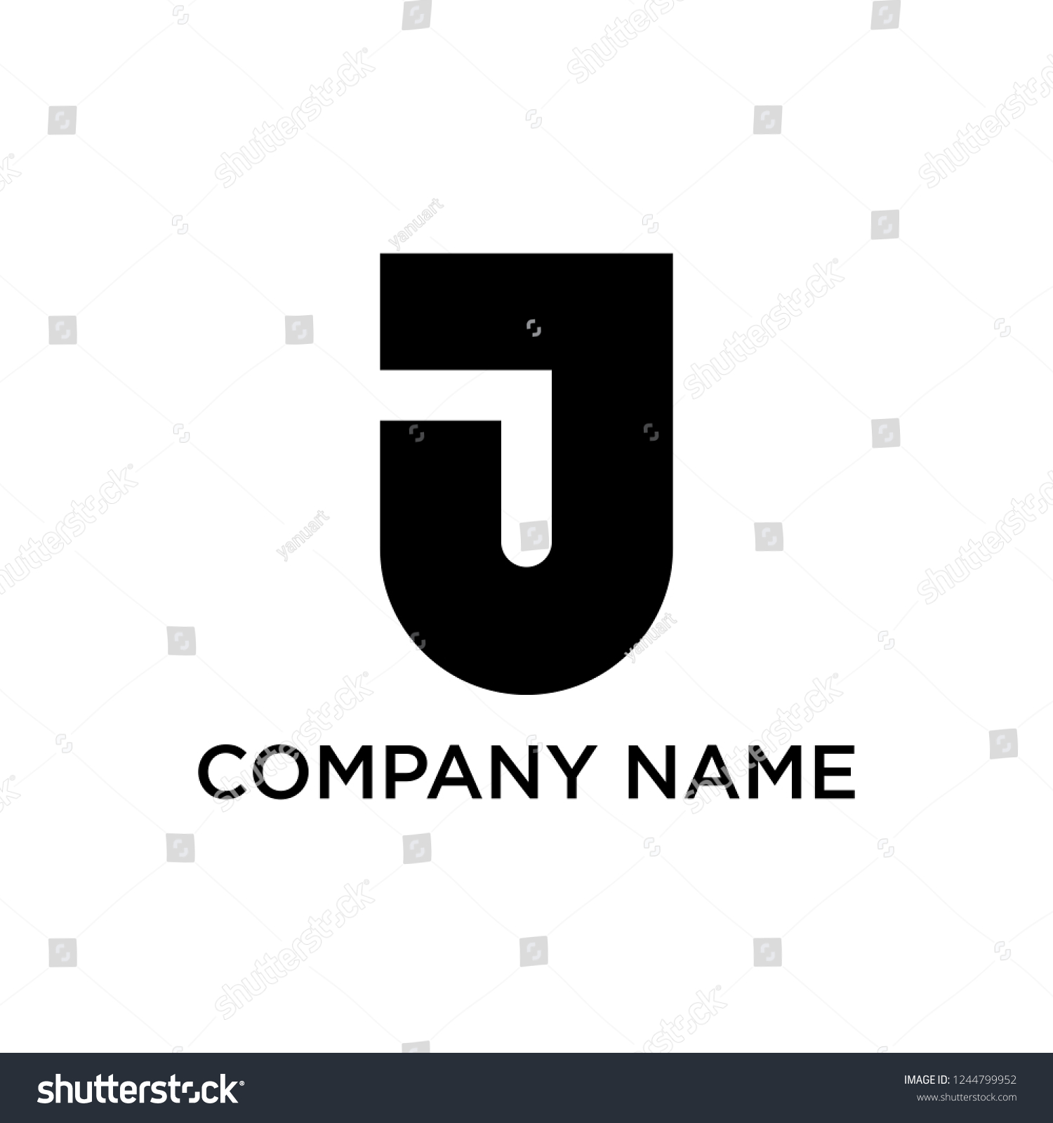 Initial J Logo Design Inspiration Stock Vector (Royalty Free ...