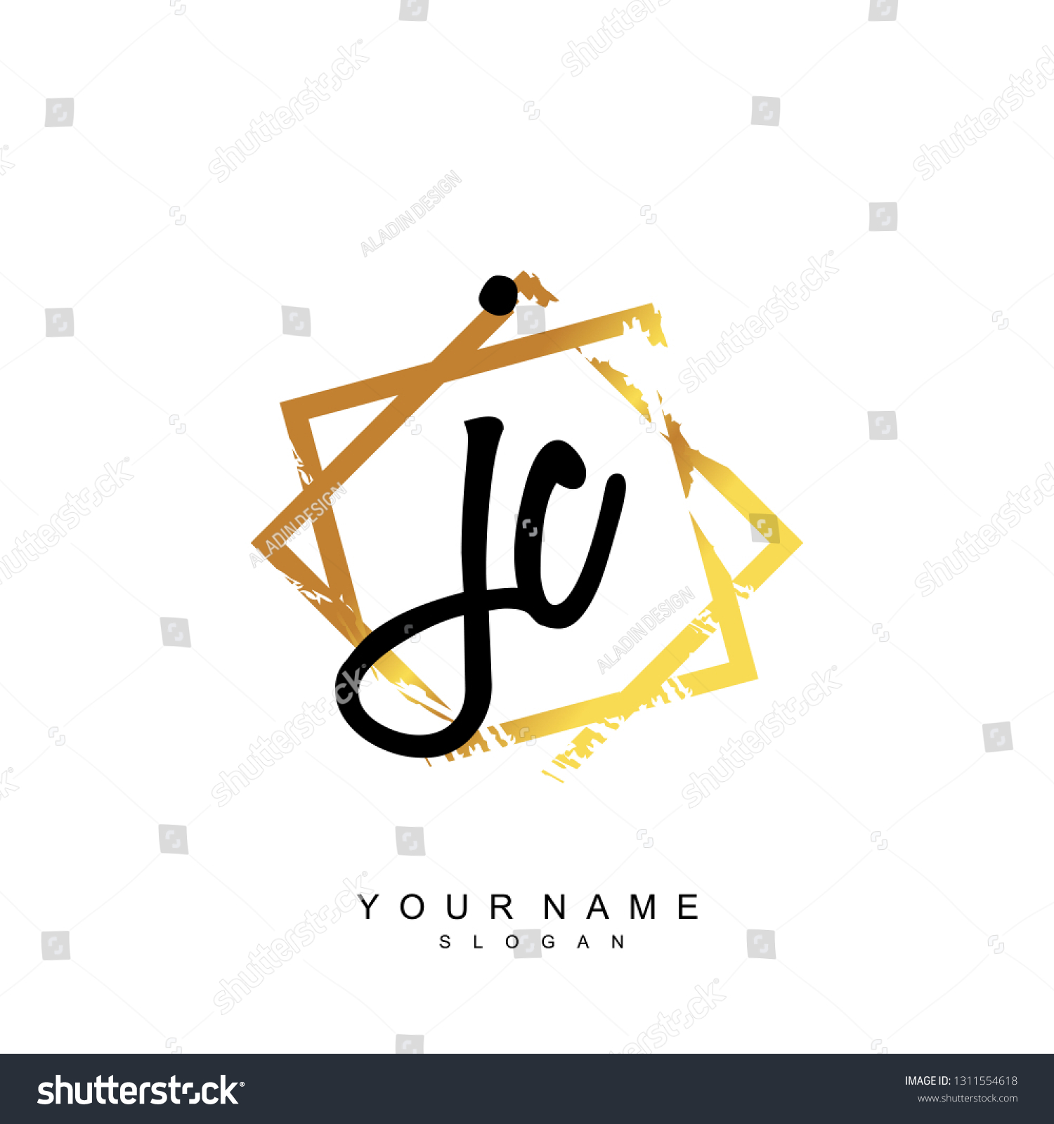 Initial Jc Handwriting Logo Vector Stock Vector (Royalty Free ...