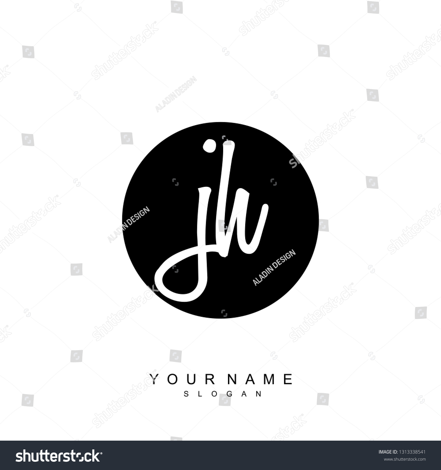 Initial Jh Handwriting Logo Vector Stock Vector (Royalty Free ...