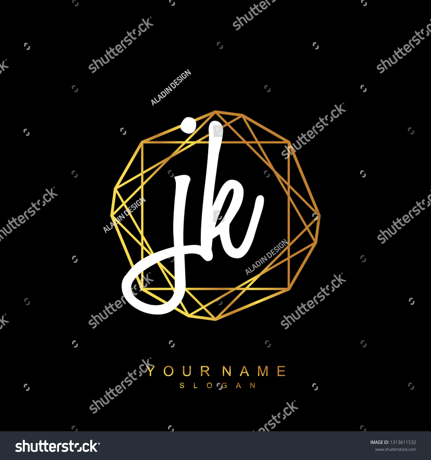Initial Jk Handwriting Logo Vector Stock Vector (Royalty Free ...
