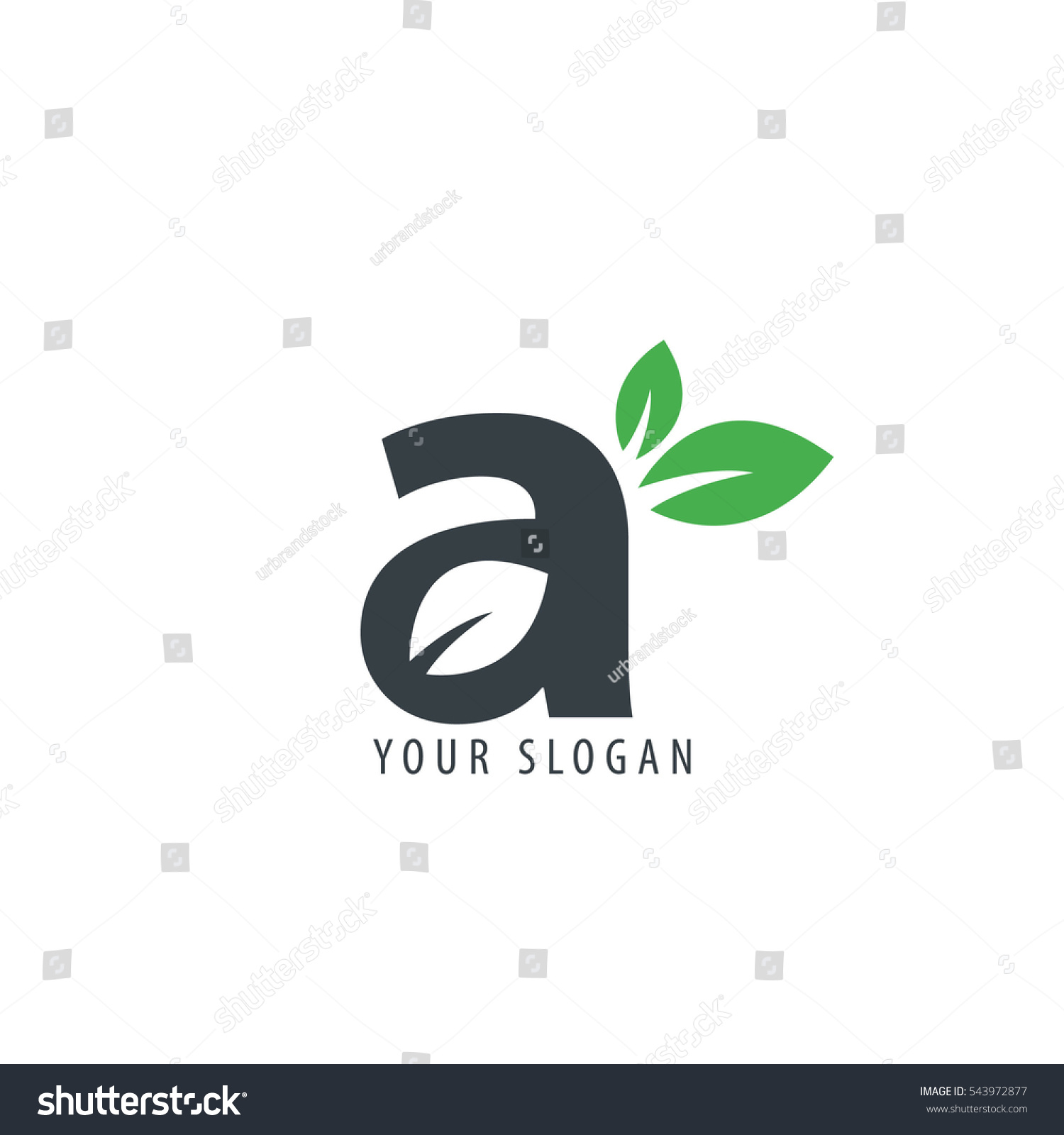 Initial Letter Leaf Logo Stock Vector (Royalty Free) 543972877 ...