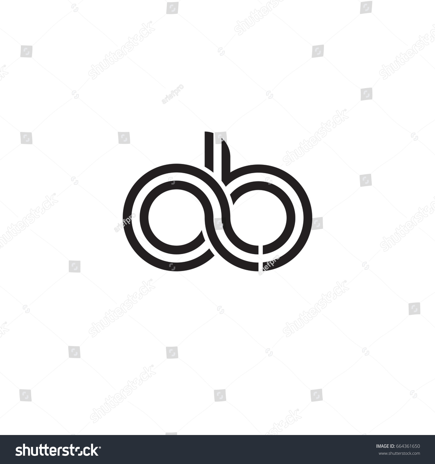 417 Monogram ab connected Images, Stock Photos & Vectors | Shutterstock
