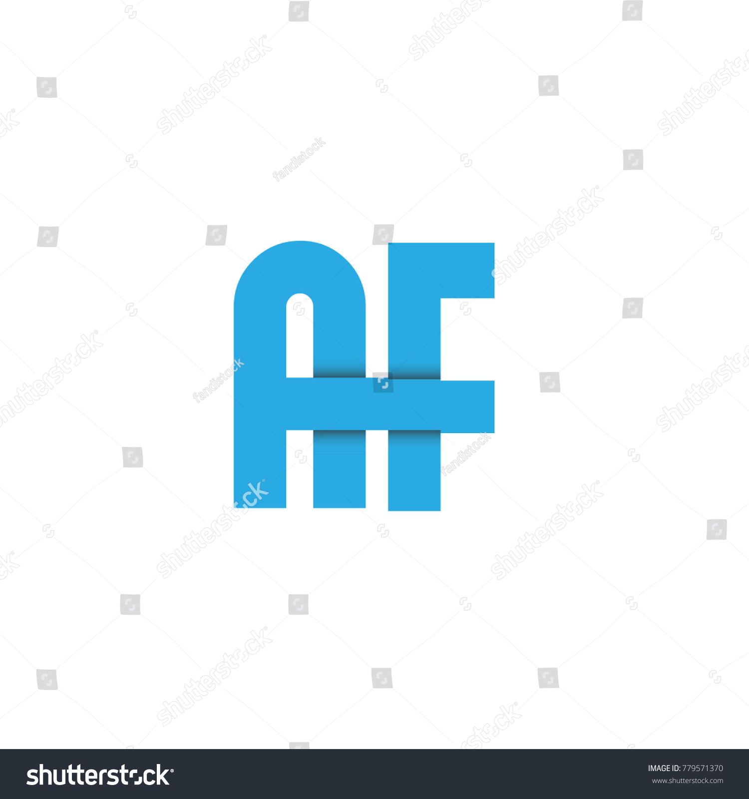 Initial Letter Af Linked Logo Stock Vector (Royalty Free) 779571370 ...
