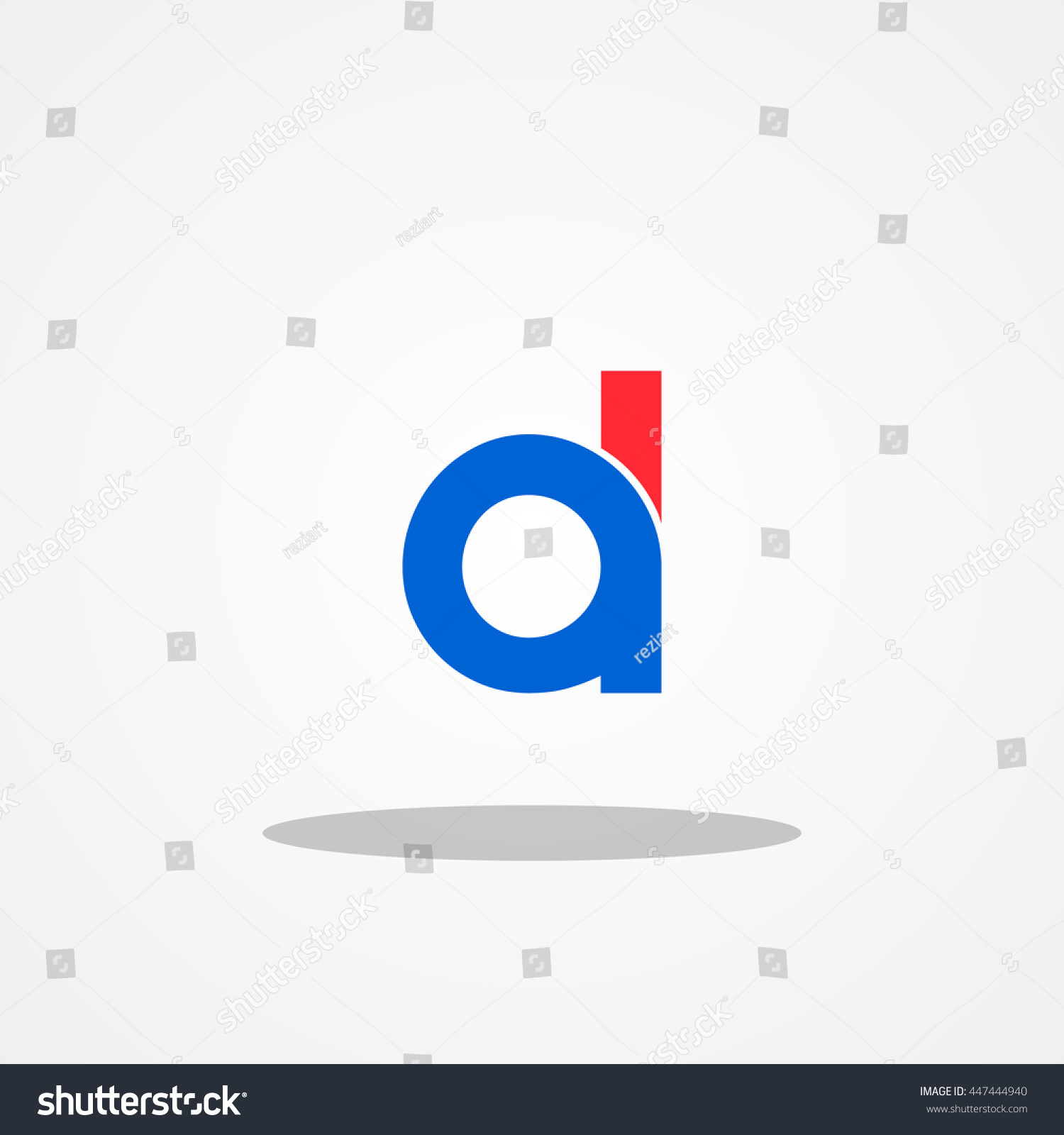 Initial Letter Al Lowercase Logo Design Stock Vector (Royalty Free ...