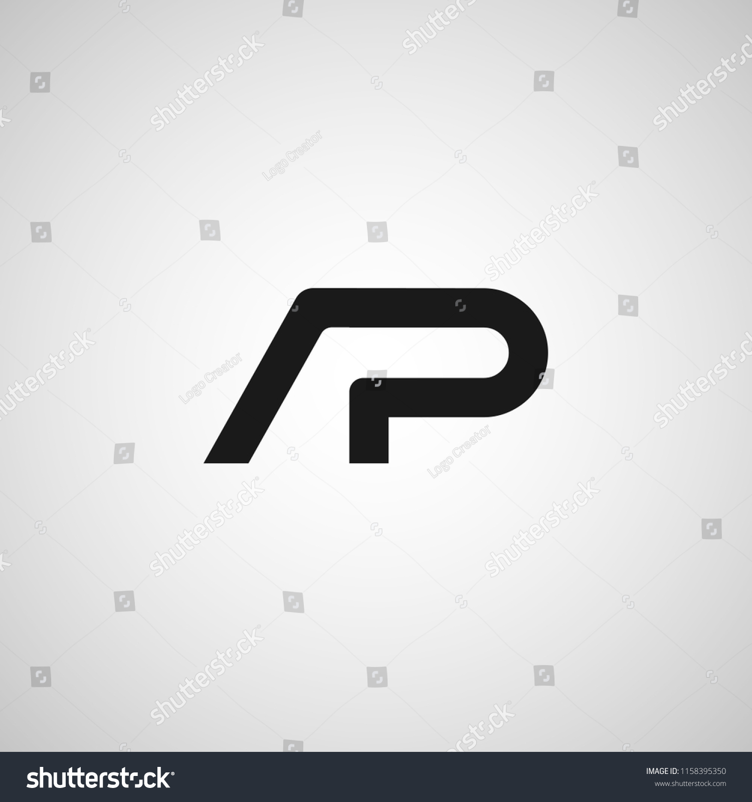 Initial Letter Ap Logo Template Design Stock Vector (Royalty Free ...