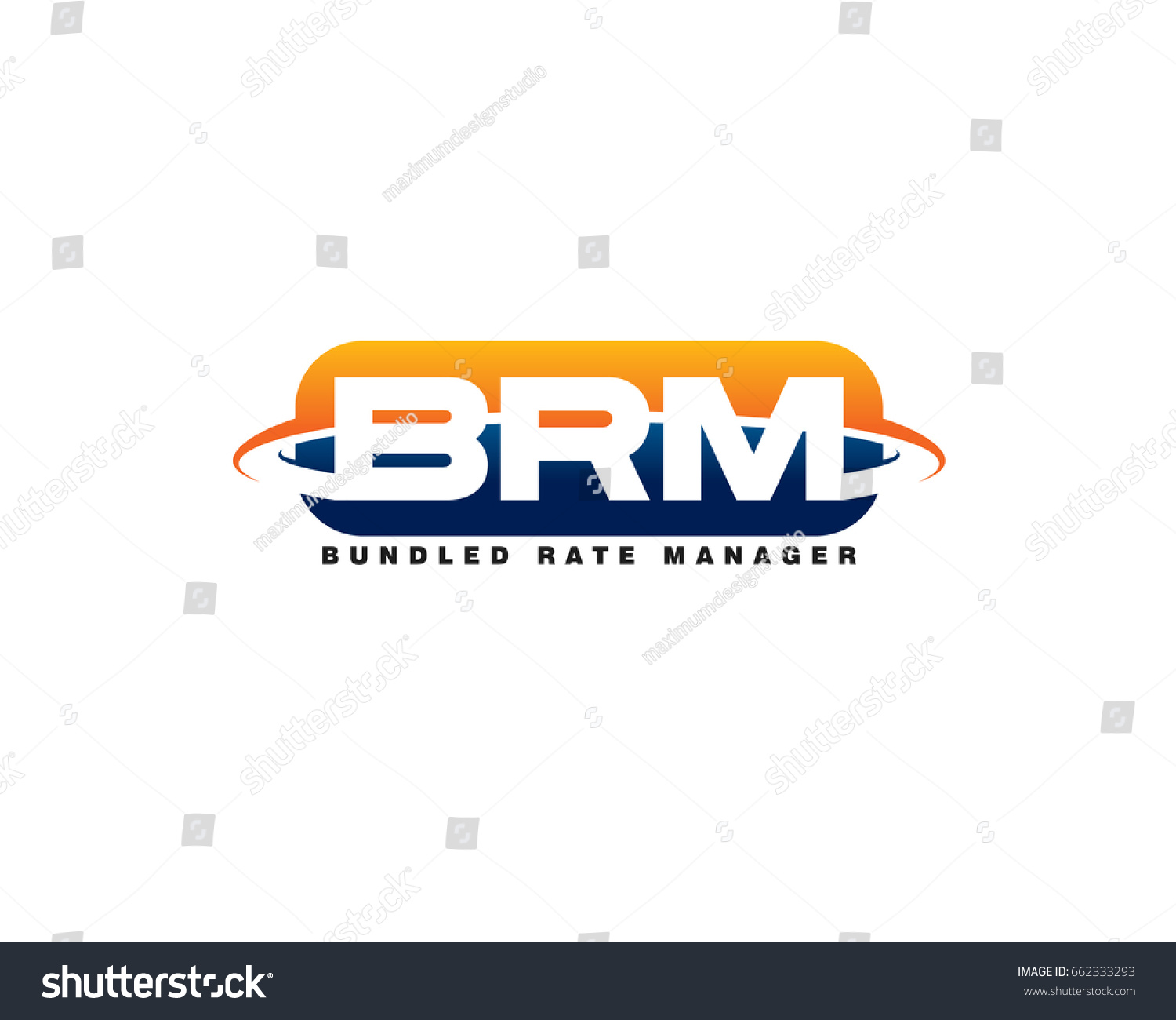Initial Letter B R M Logo Stock Vector (Royalty Free) 662333293