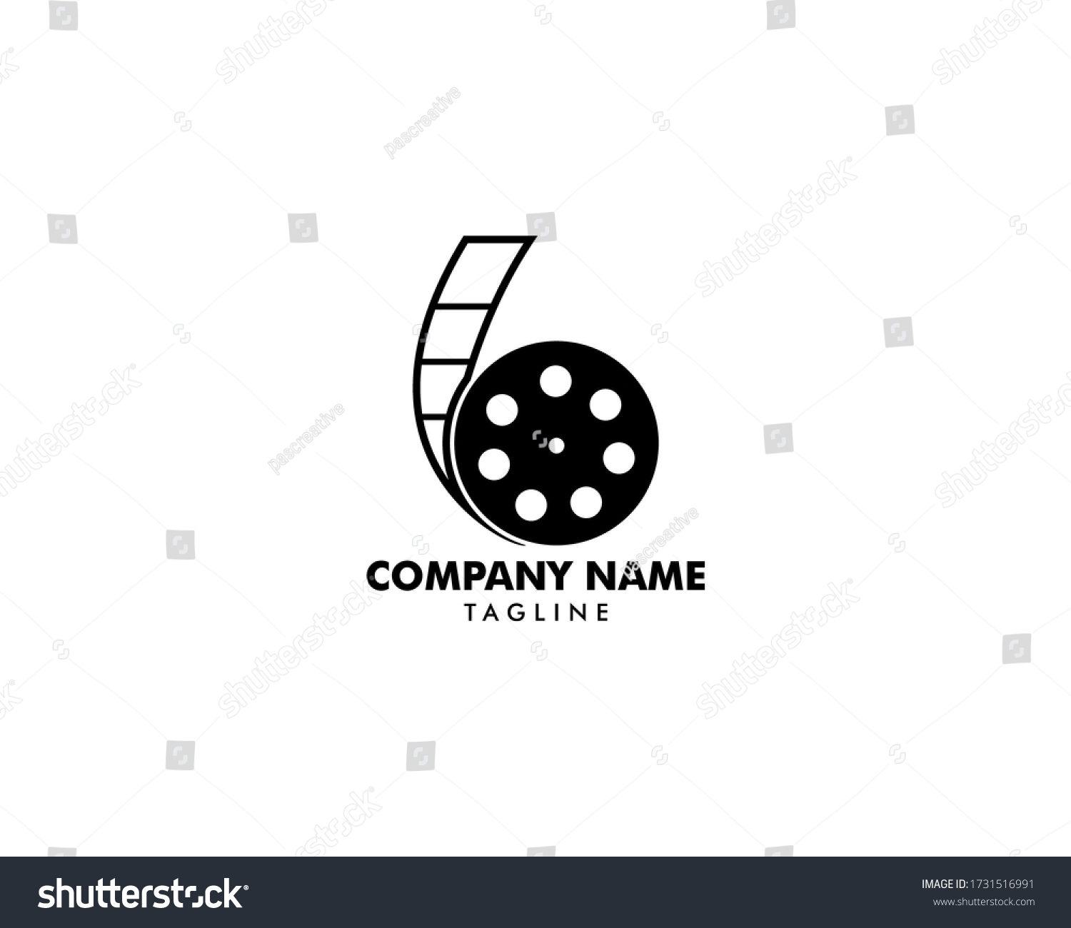 Initial Letter B Roll Films Logo Stock Vector (Royalty Free) 1731516991 ...