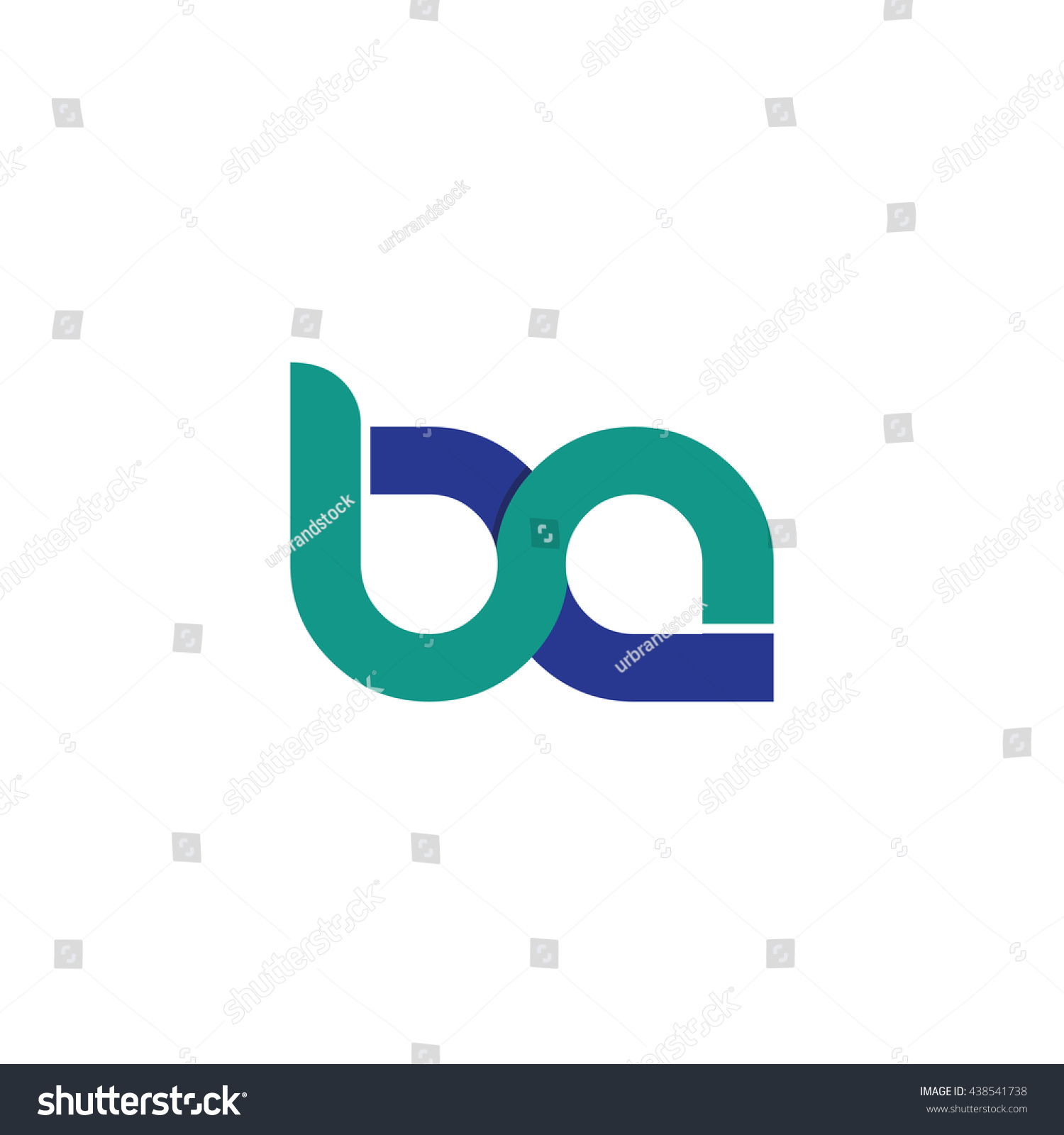Initial Letter Ba Circle Lowercase Logo Stock Vector (Royalty Free ...