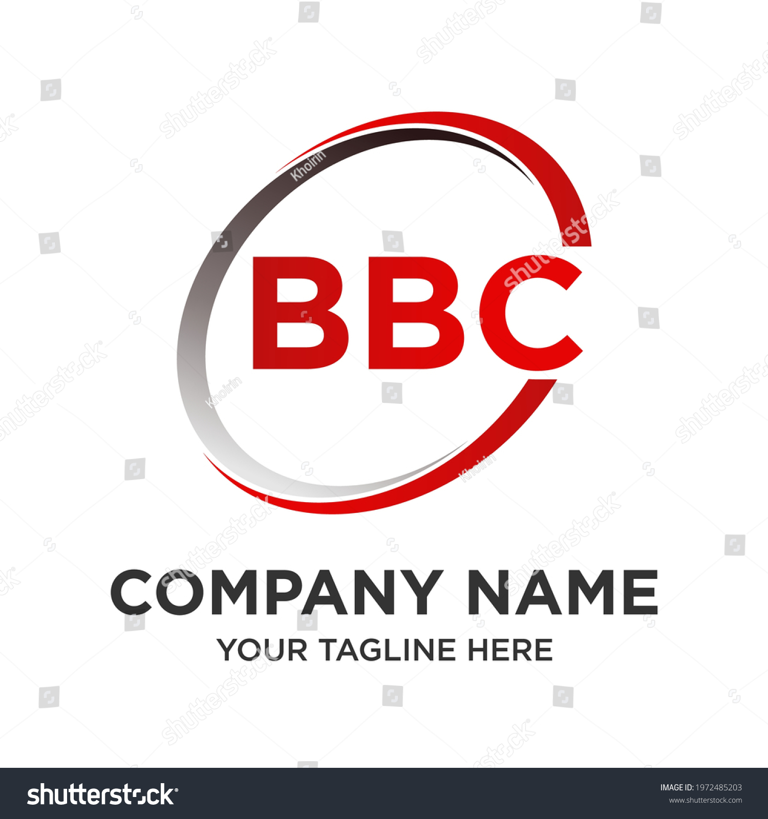 Initial Letter Bbc Circle Logo Stock Vector (Royalty Free) 1972485203 ...